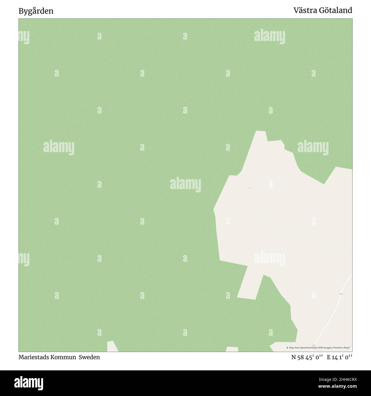 Bygården, Mariestads Kommun, Schweden, Västra Götaland, N 58 45' 0'', E ...