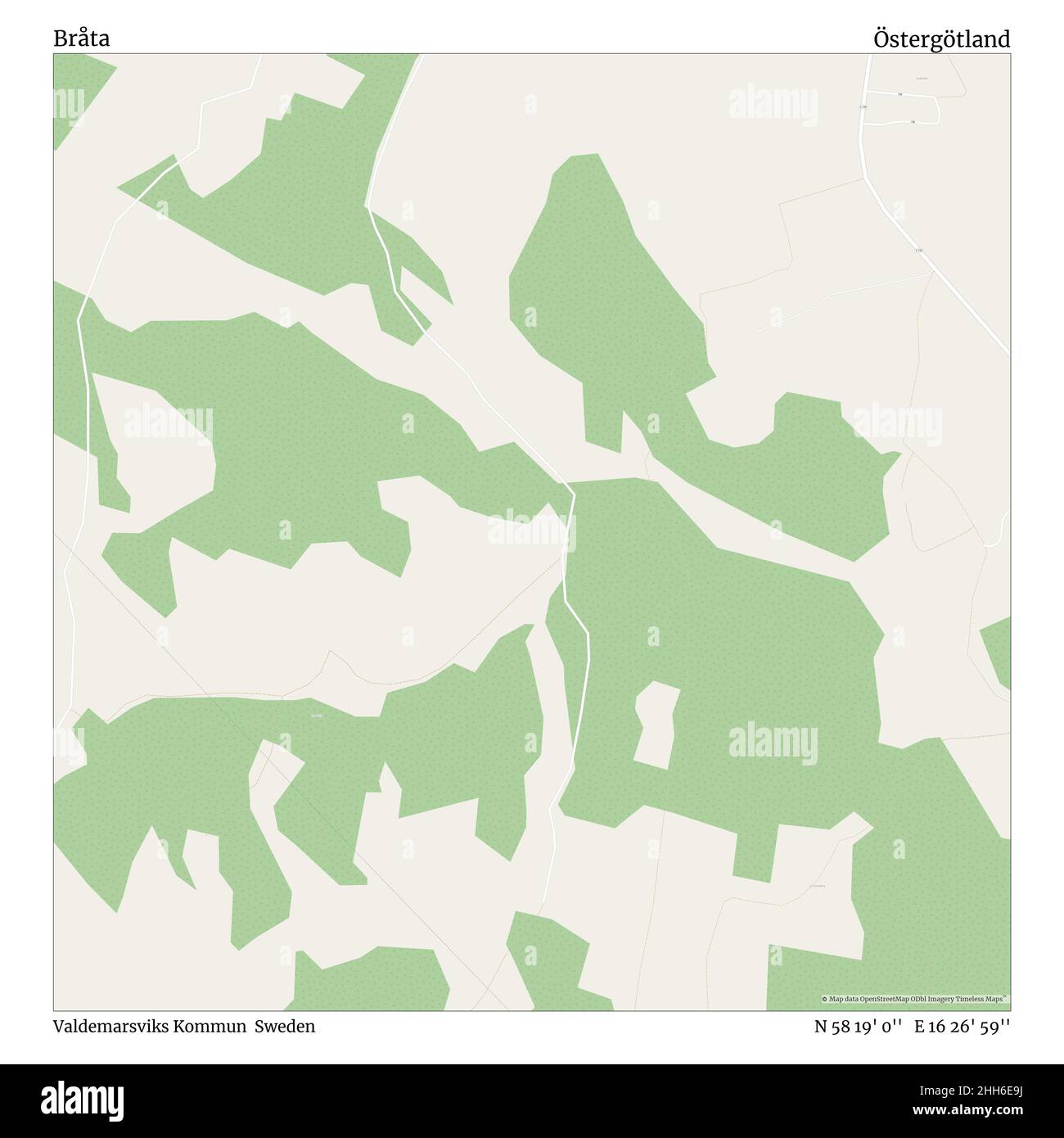 Bråta, Valdemarsviks Kommun, Schweden, Östergötland, N 58 19' 0'', E 16 ...