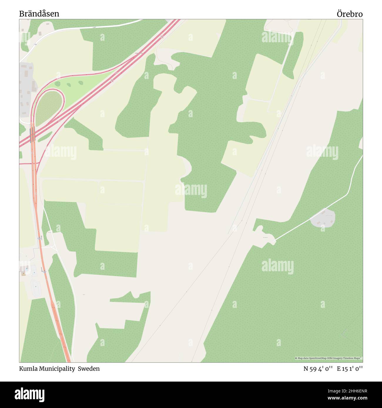 Brändåsen, Gemeinde Kumla, Schweden, Örebro, N 59 4' 0'', E 15 1' 0 ...