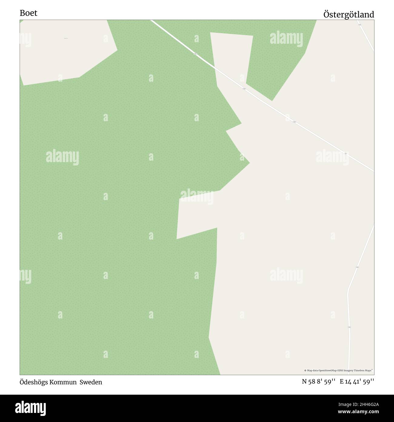 BOET, Ödeshögs Kommun, Schweden, Östergötland, N 58 8' 59'', E 14 41 ...