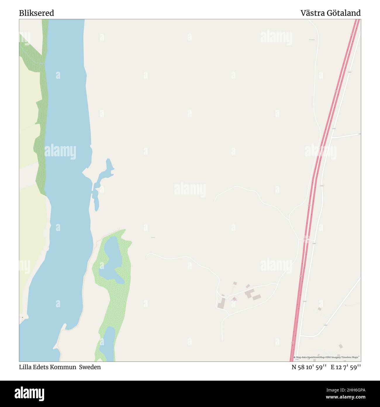 Bliksered, Lilla Edets Kommun, Schweden, Västra Götaland, N 58 10' 59 ...