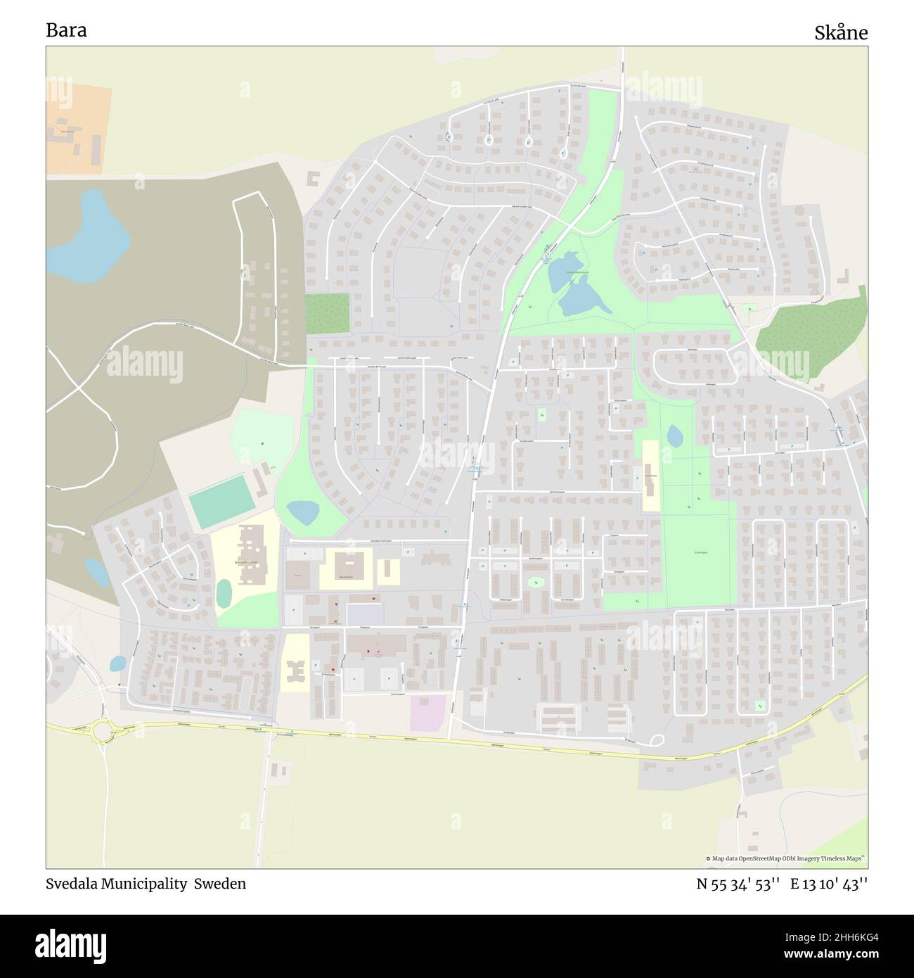 Bara, Gemeinde Svedala, Schweden, Skåne, N 55 34' 53'', E 13 10' 43 ...