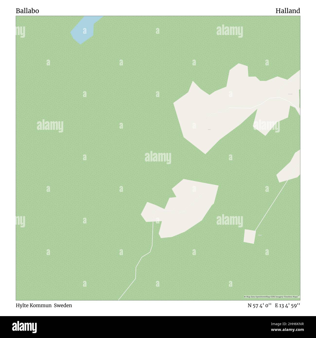 Ballabo, Hylte Kommun, Schweden, Halland, N 57 4' 0'', E 13 4' 59 ...