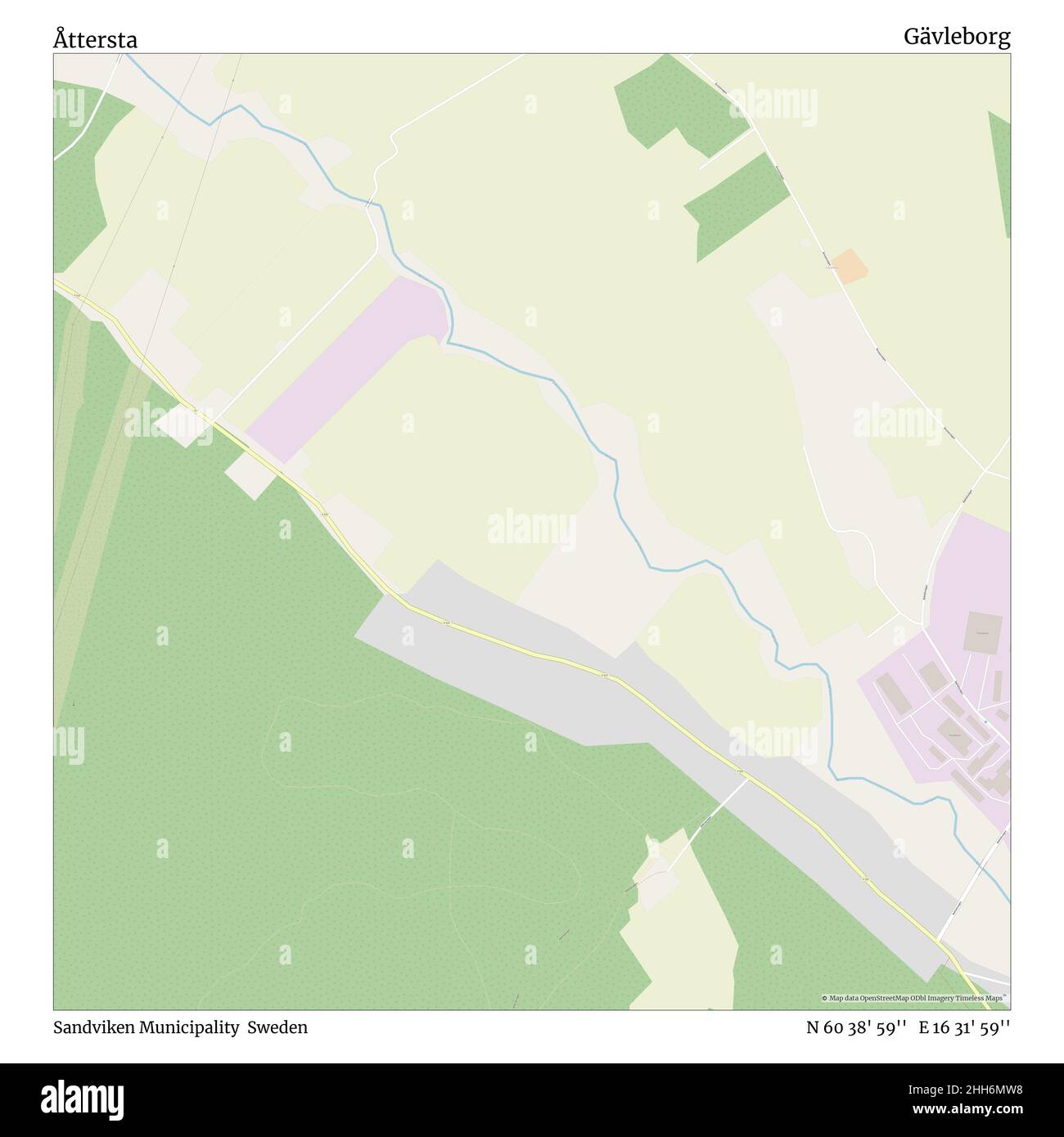 Åttersta, Gemeinde Sandviken, Schweden, Gävleborg, N 60 38' 59'', E 16 ...