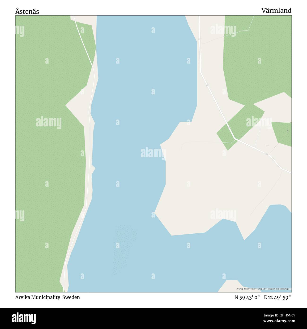 Åstenäs, Gemeinde Arvika, Schweden, Värmland, N 59 43' 0'', E 12 49' 59 ...