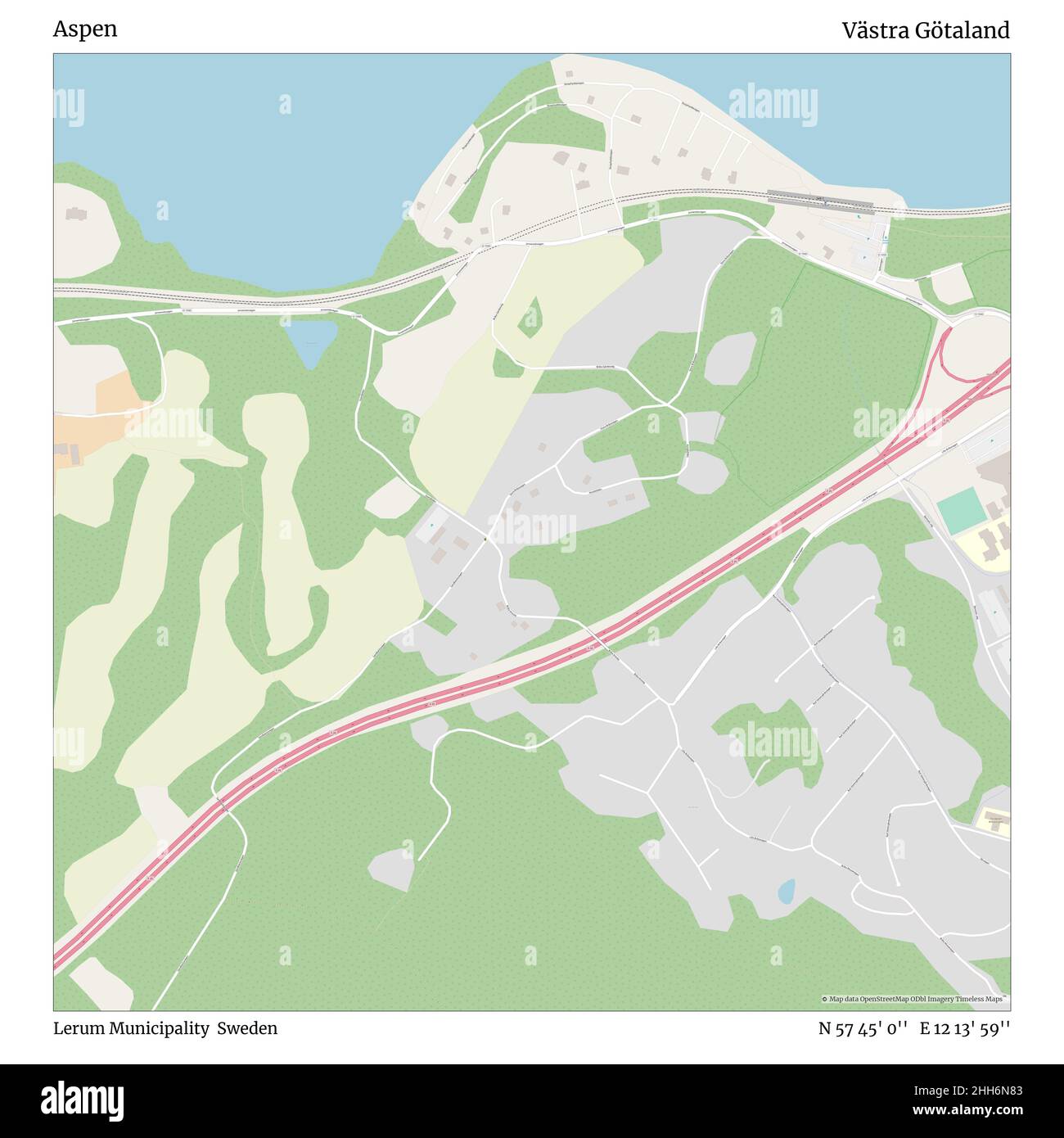 Aspen, Gemeinde Lerum, Schweden, Västra Götaland, N 57 45' 0'', E 12 13 ...