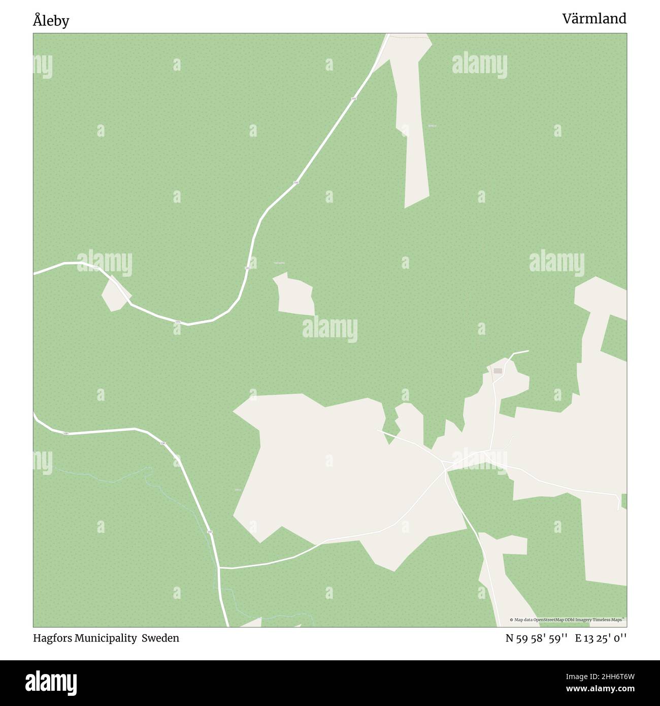 Åleby, Gemeinde Hagfors, Schweden, Värmland, N 59 58' 59'', E 13 25' 0 ...
