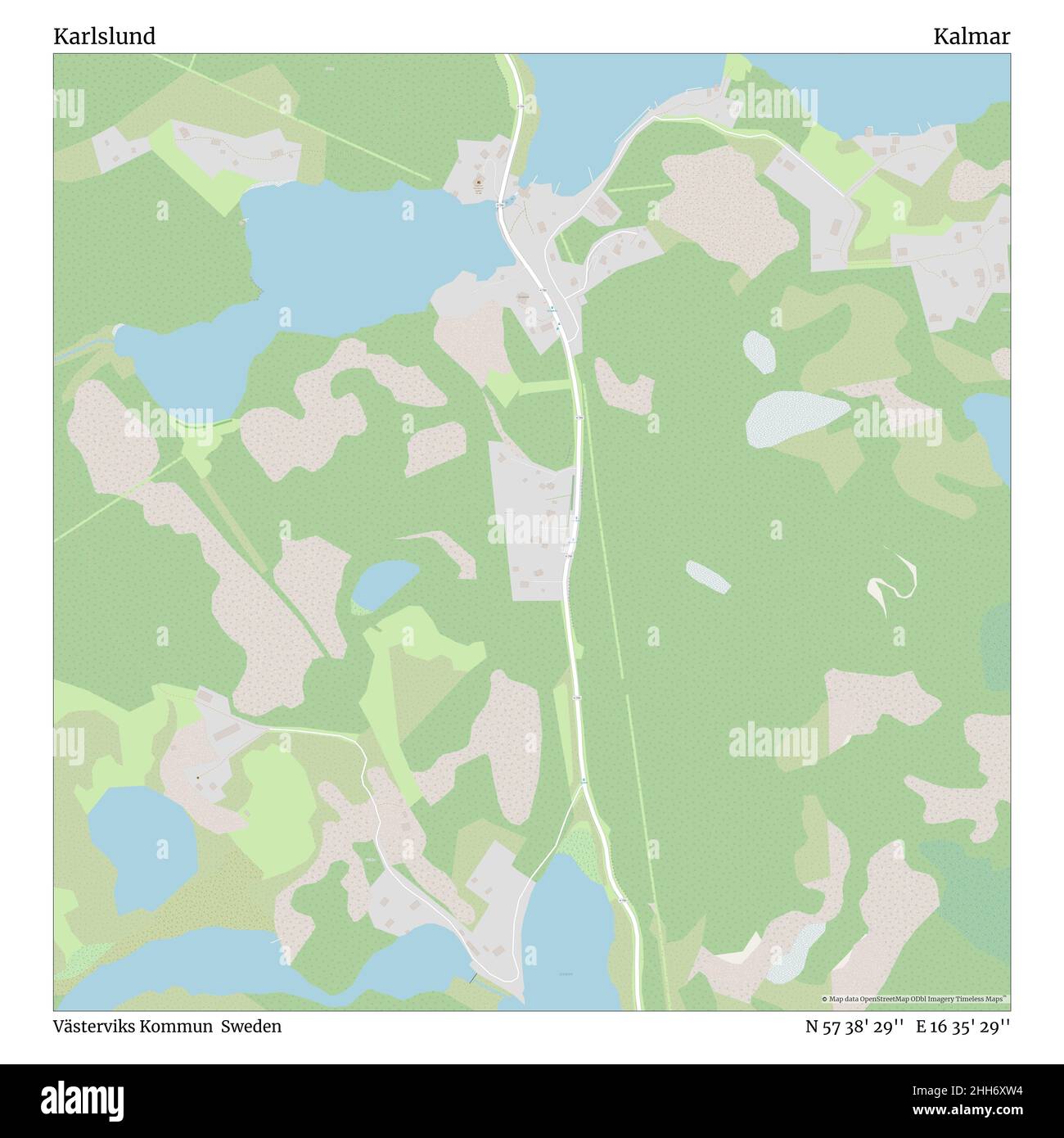 Karlslund, Västerviks Kommun, Schweden, Kalmar, N 57 38' 29'', E 16 35 ...