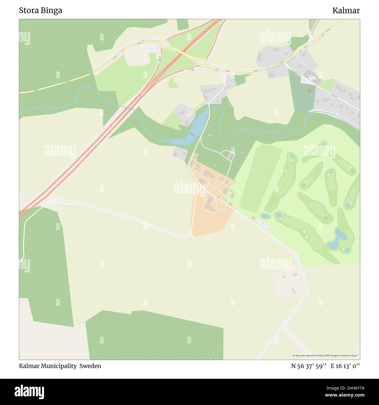 Stora Binga, Gemeinde Kalmar, Schweden, Kalmar, N 56 37' 59'', E 16 13 ...