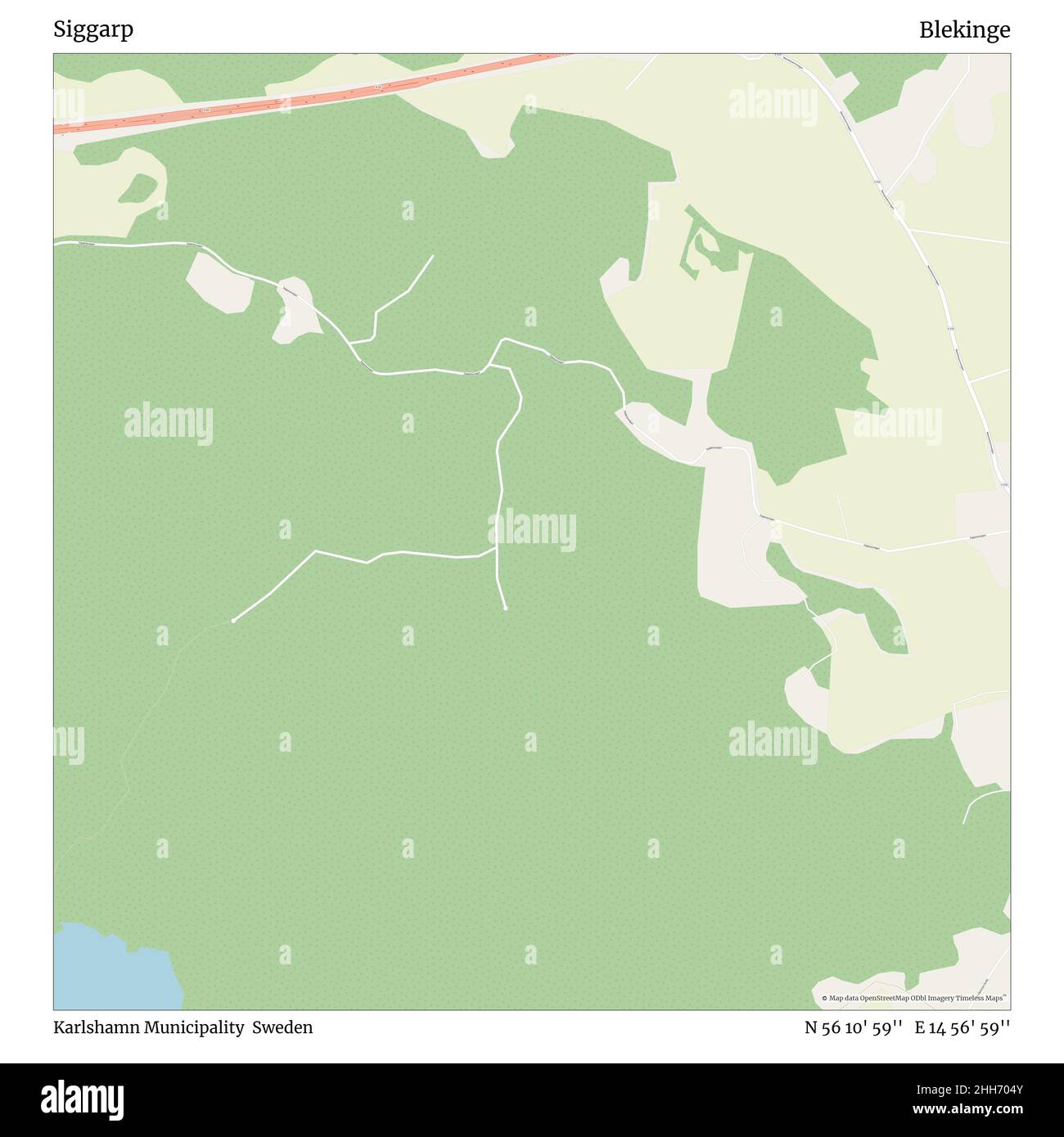 Siggarp, Gemeinde Karlshamn, Schweden, Blekinge, N 56 10' 59'', E 14 56 ...