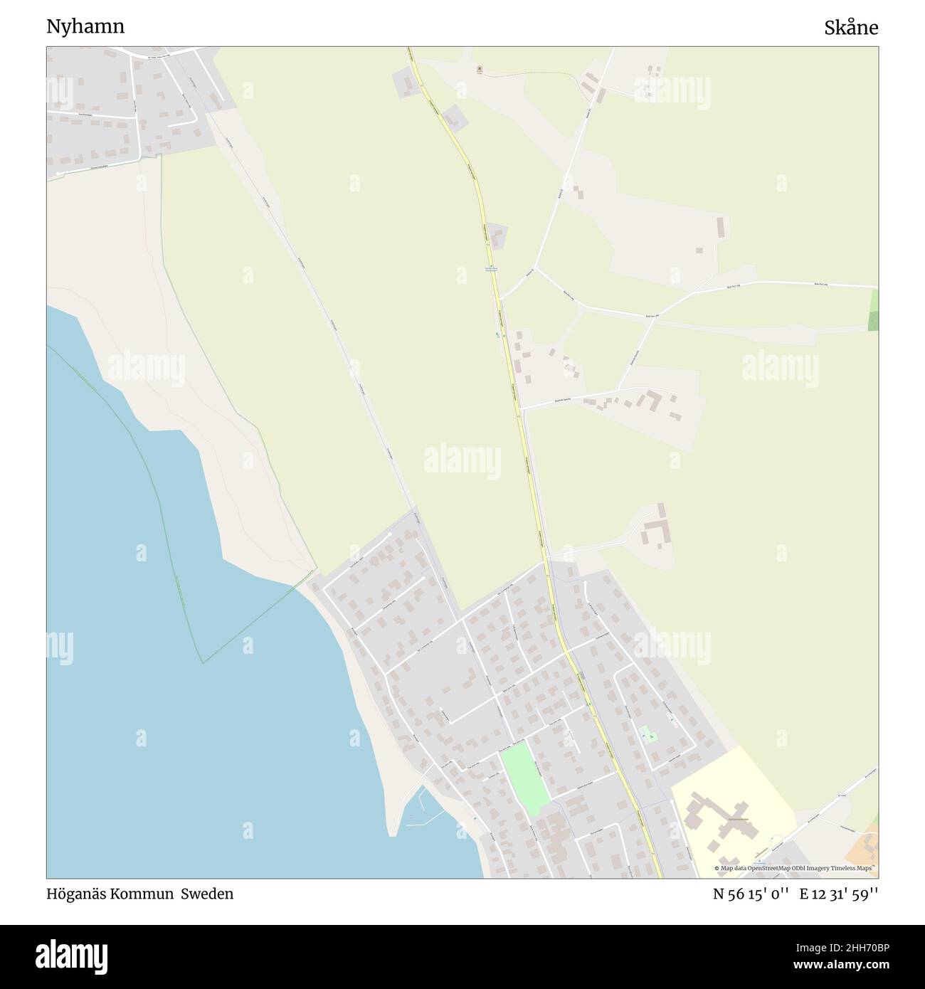 Nyhamn, Höganäs Kommun, Schweden, Skåne, N 56 15' 0'', E 12 31' 59 ...