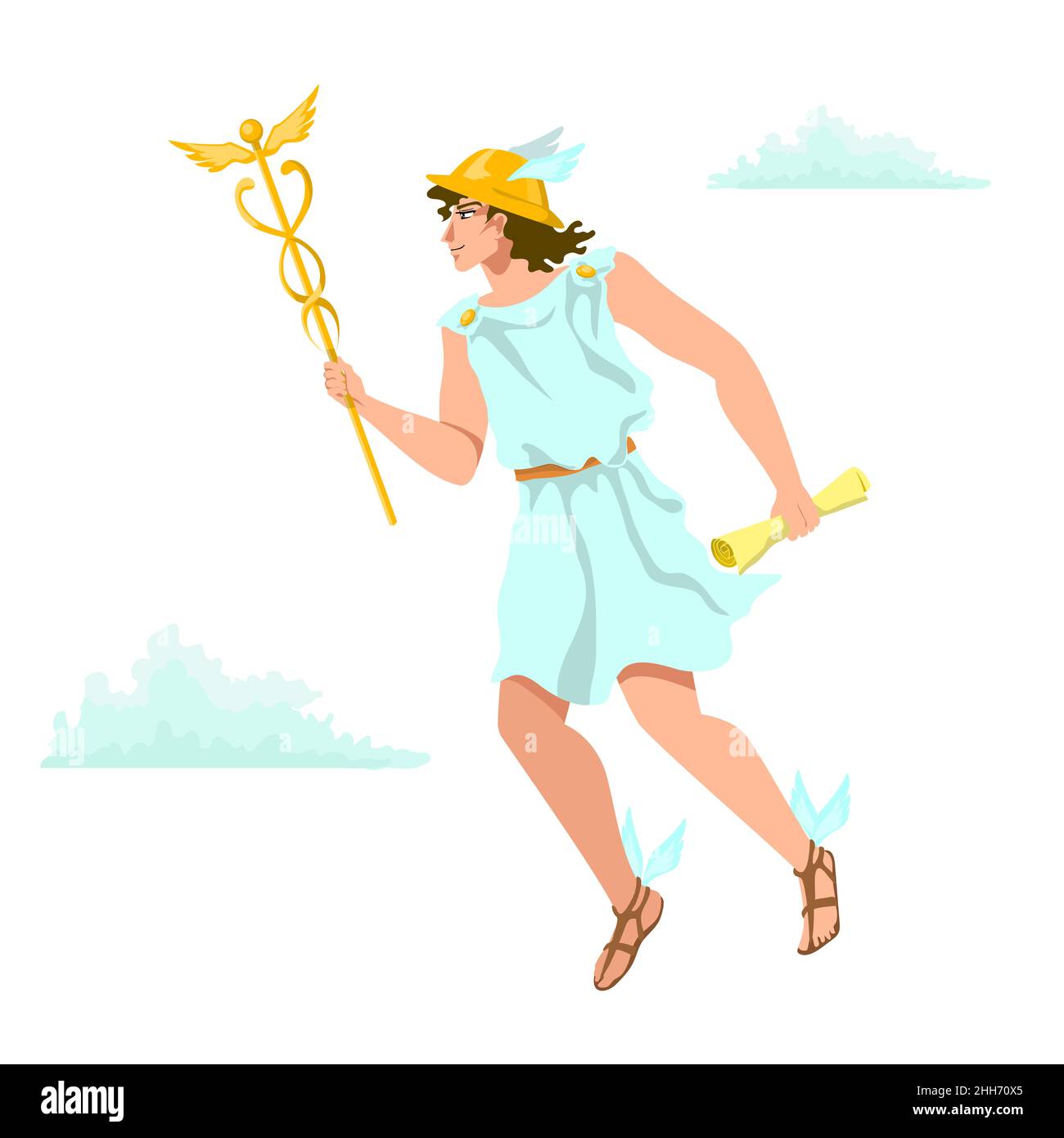 Hermes griechischer gott Stock-Vektorgrafiken kaufen - Alamy