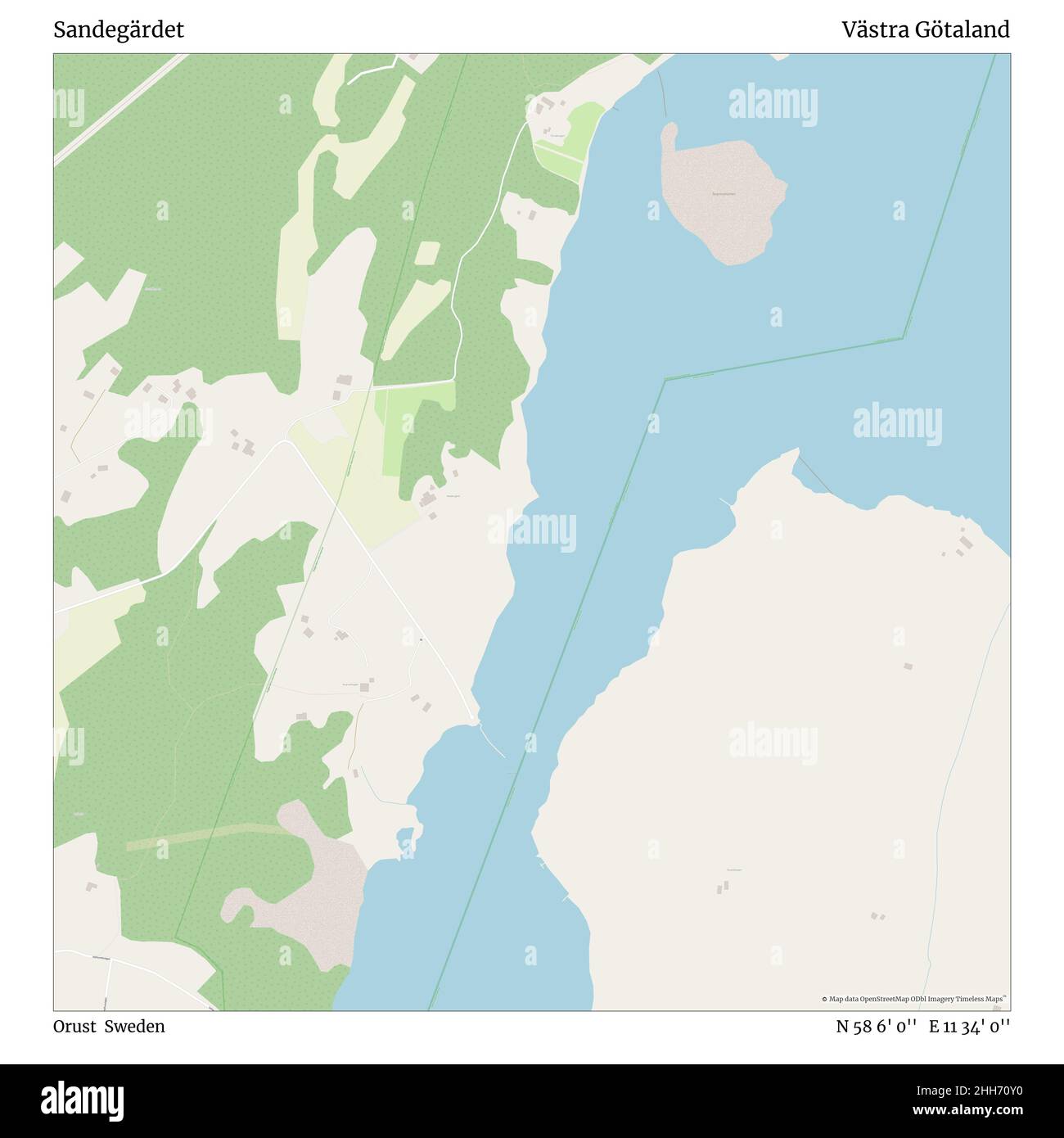 Sandegärdet, Orust, Schweden, Västra Götaland, N 58 6' 0'', E 11 34' 0 ...