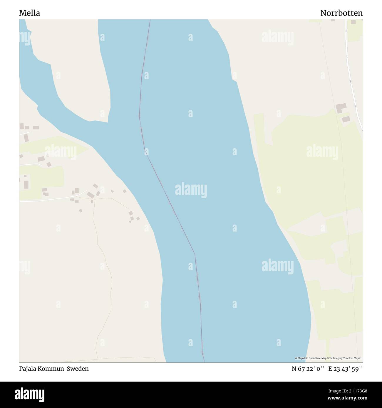 Mella, Pajala Kommun, Schweden, Norrbotten, N 67 22' 0'', E 23 43' 59 ...