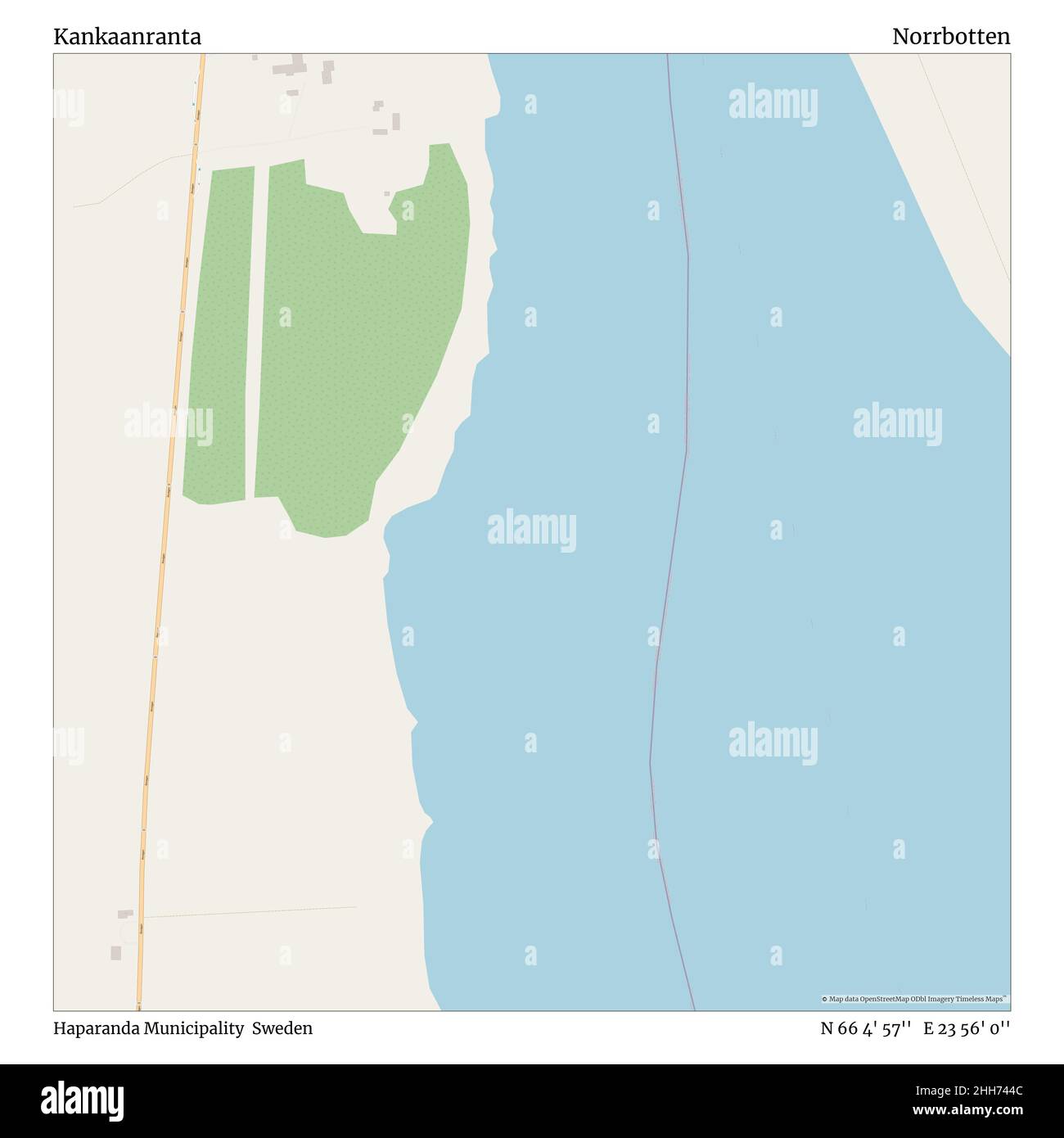 Kankaanranta, Gemeinde Haparanda, Schweden, Norrbotten, N 66 4' 57'', E ...