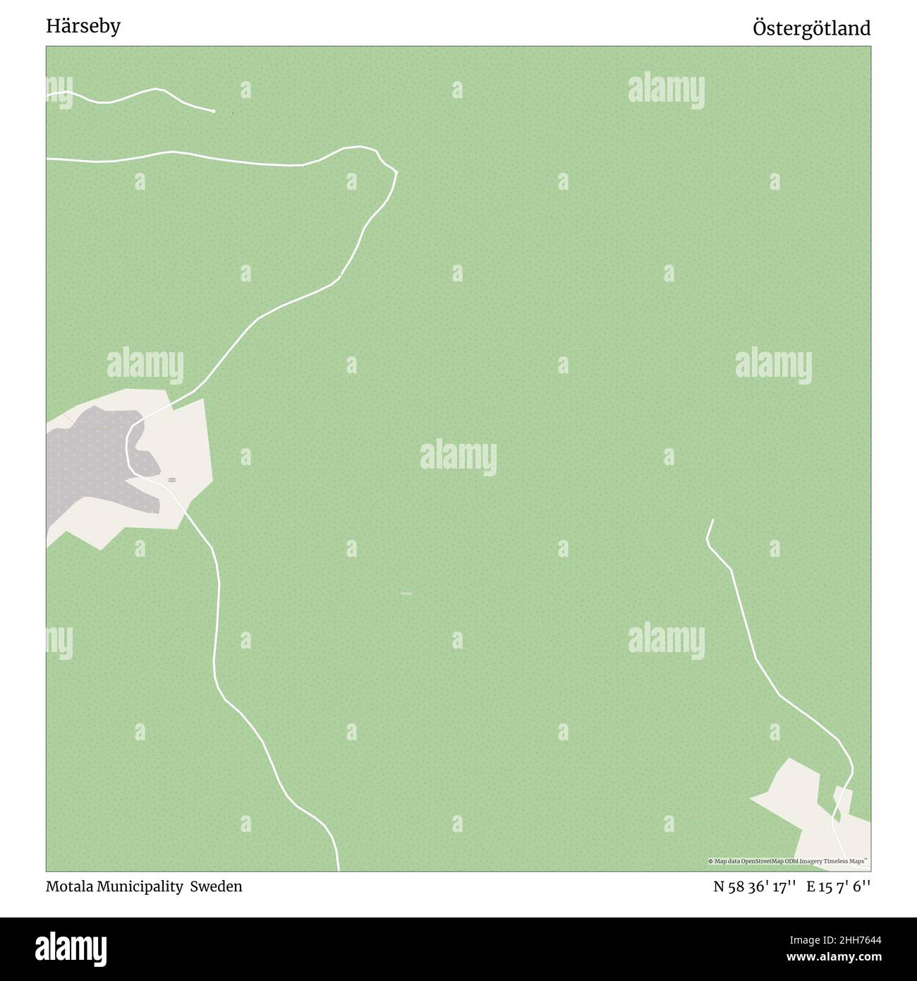 Härseby, Gemeinde Motala, Schweden, Östergötland, N 58 36' 17'', E 15 7 ...