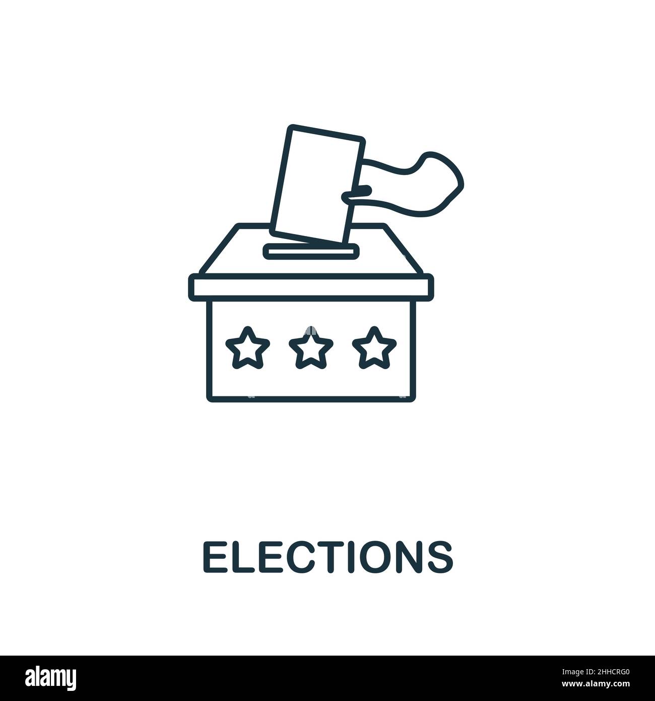 Wahlurne piktogramm Stock-Vektorgrafiken kaufen - Alamy