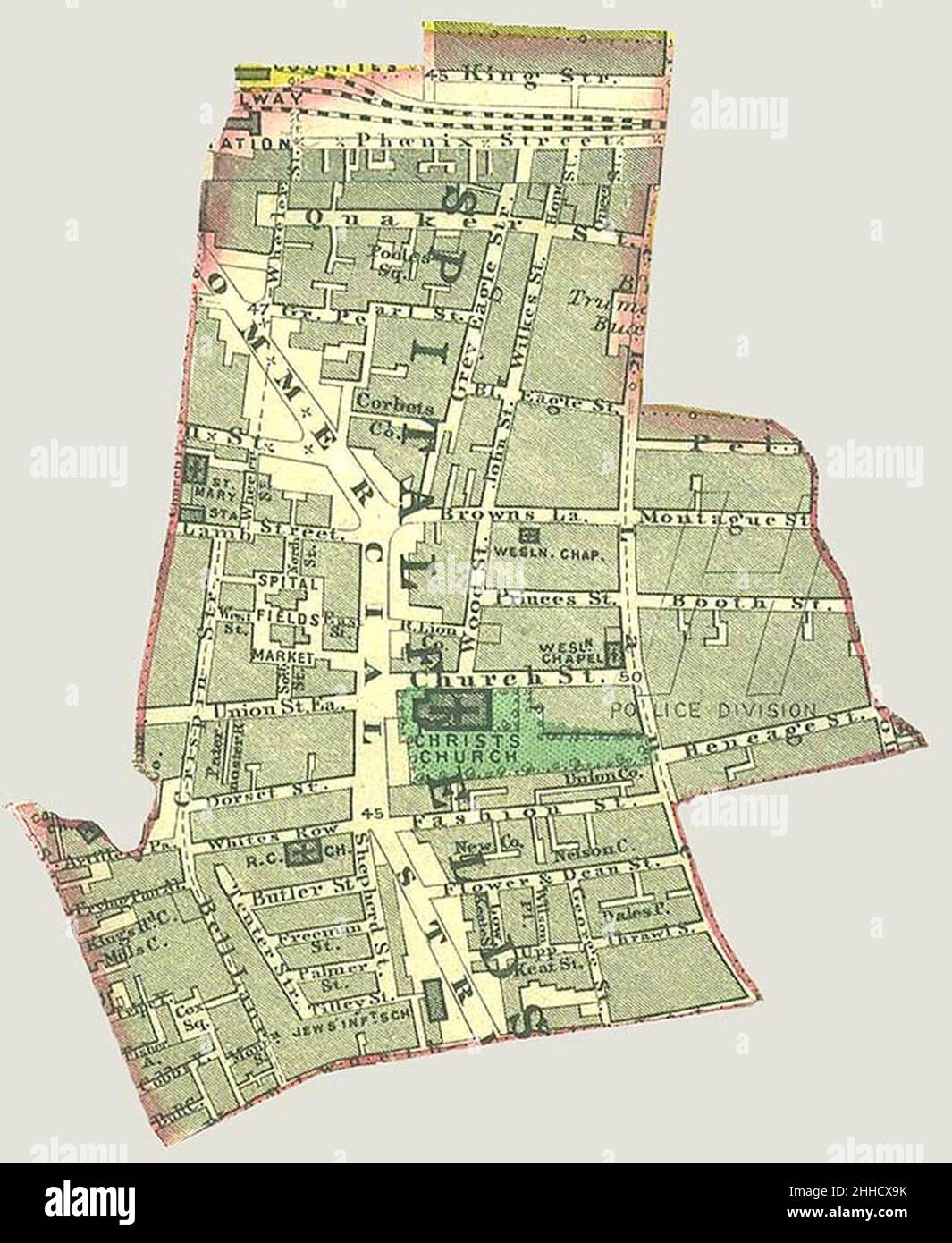 Spitalfields map -Fotos und -Bildmaterial in hoher Auflösung – Alamy