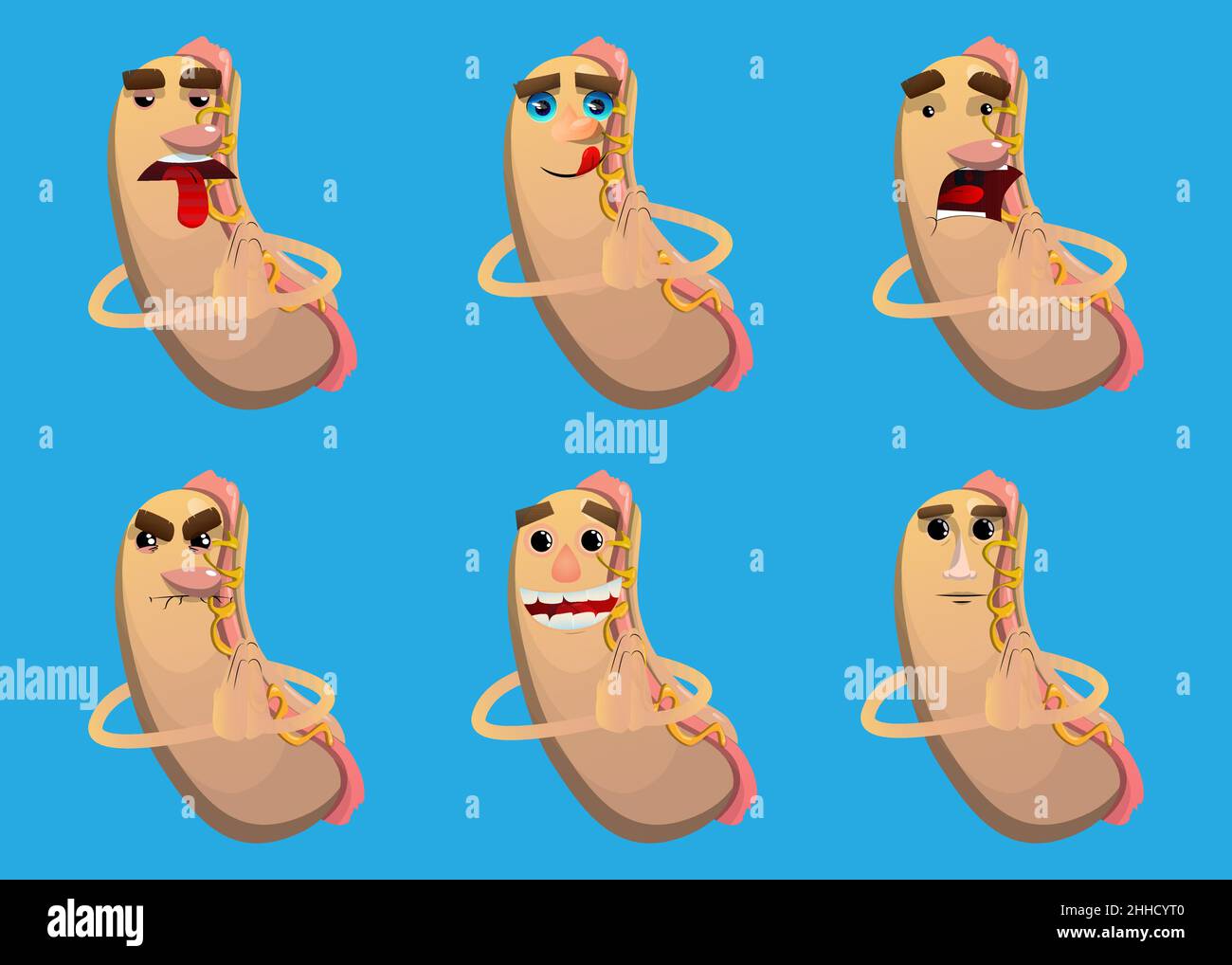 Segne diese mahlzeit Stock-Vektorgrafiken kaufen - Alamy