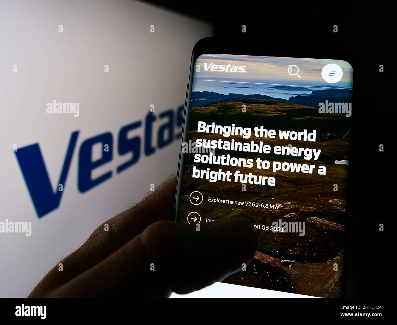 Vestas logo -Fotos und -Bildmaterial in hoher Auflösung – Alamy