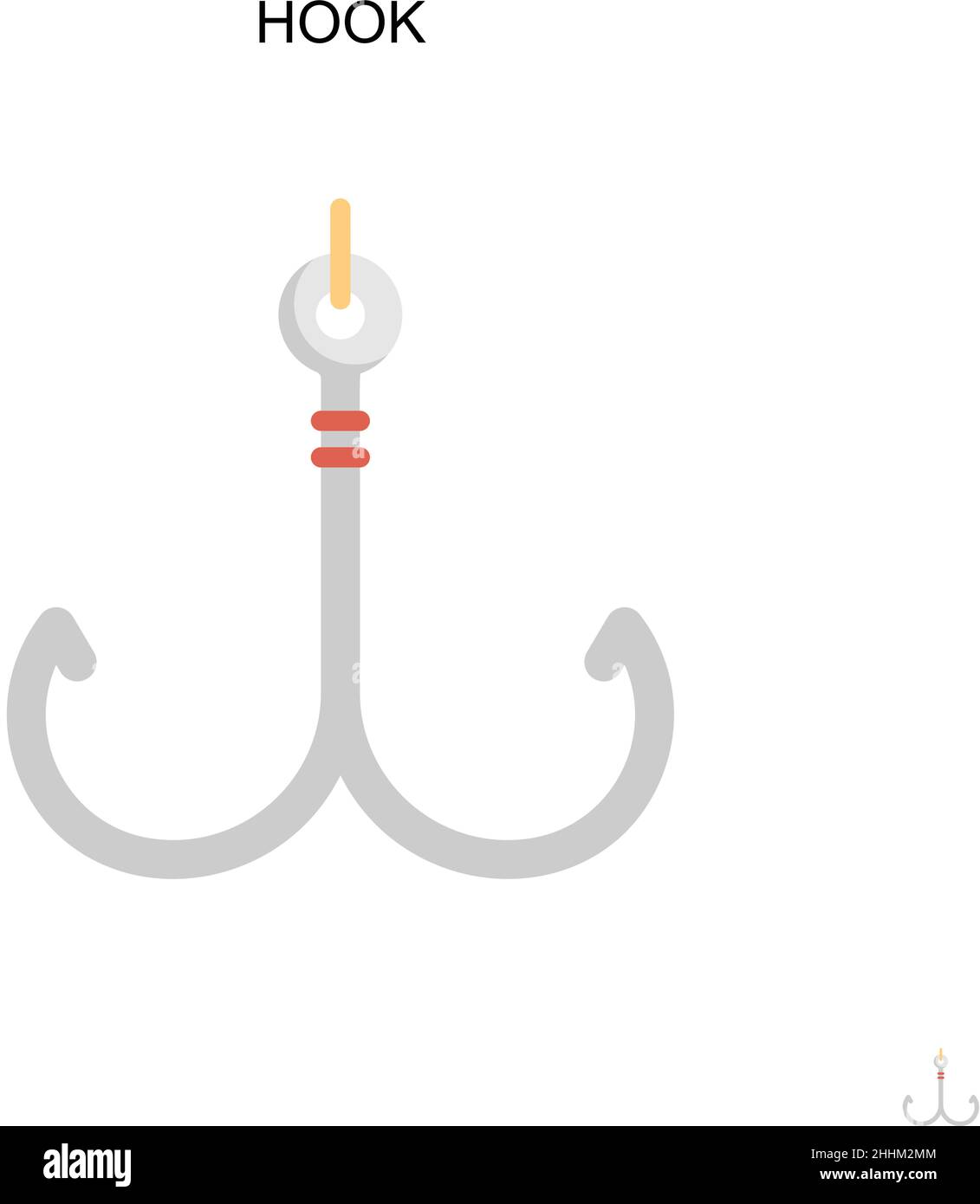 Haken einfache Vektor-Symbol.perfekte Farbe modernes Piktogramm auf ...