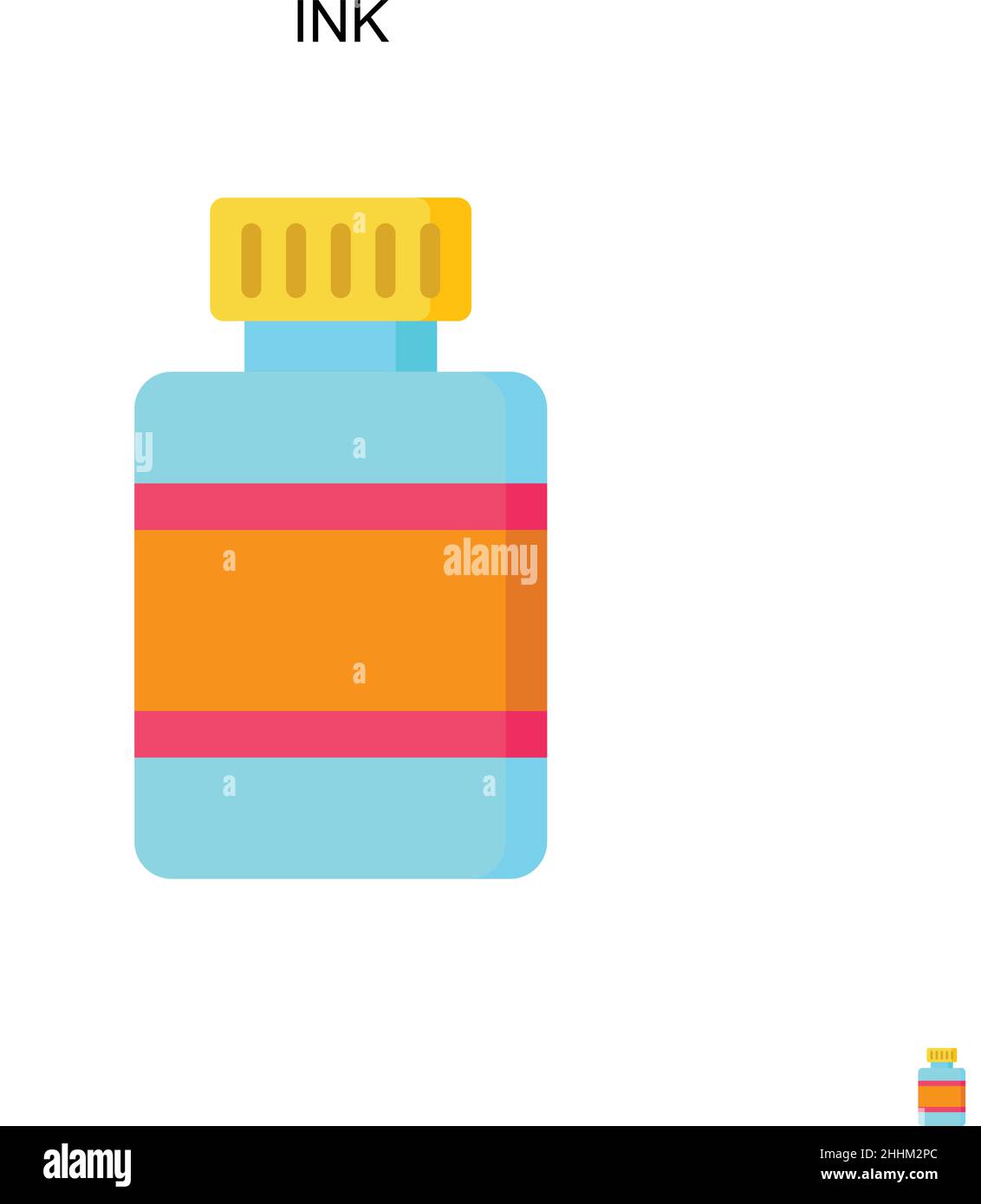 Tinte einfaches Vektor-Symbol.perfekte Farbe modernes Piktogramm auf ...