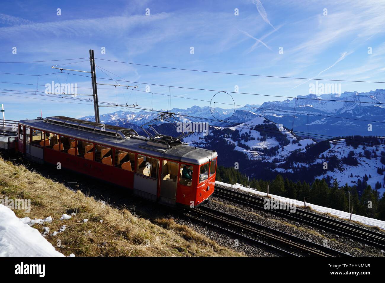 Zahnradbahn vitznau rigi bahn Stockfotos und -bilder Kaufen - Alamy