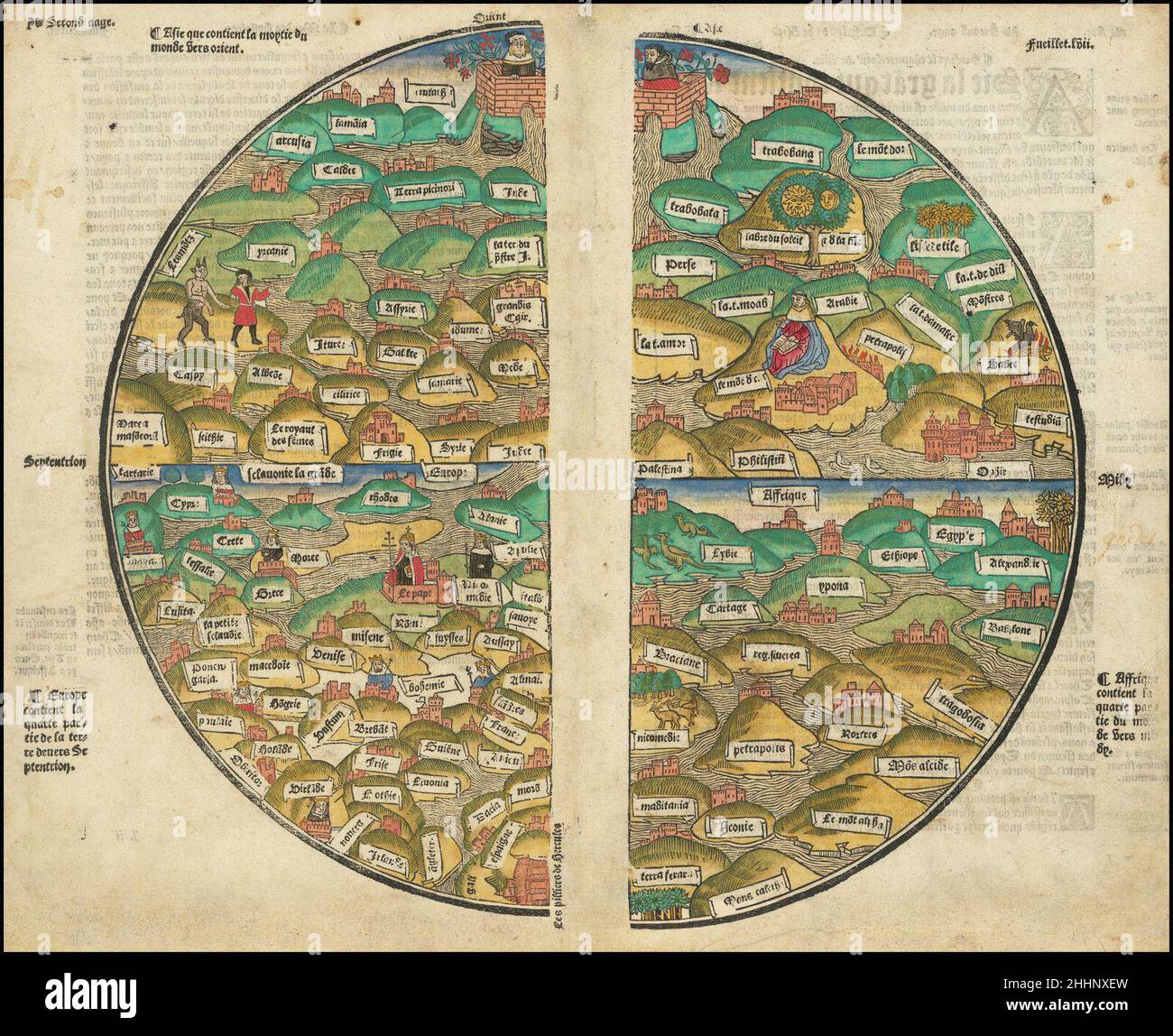 Mittelalterliche Weltkarte Stockfotos und -bilder Kaufen - Alamy