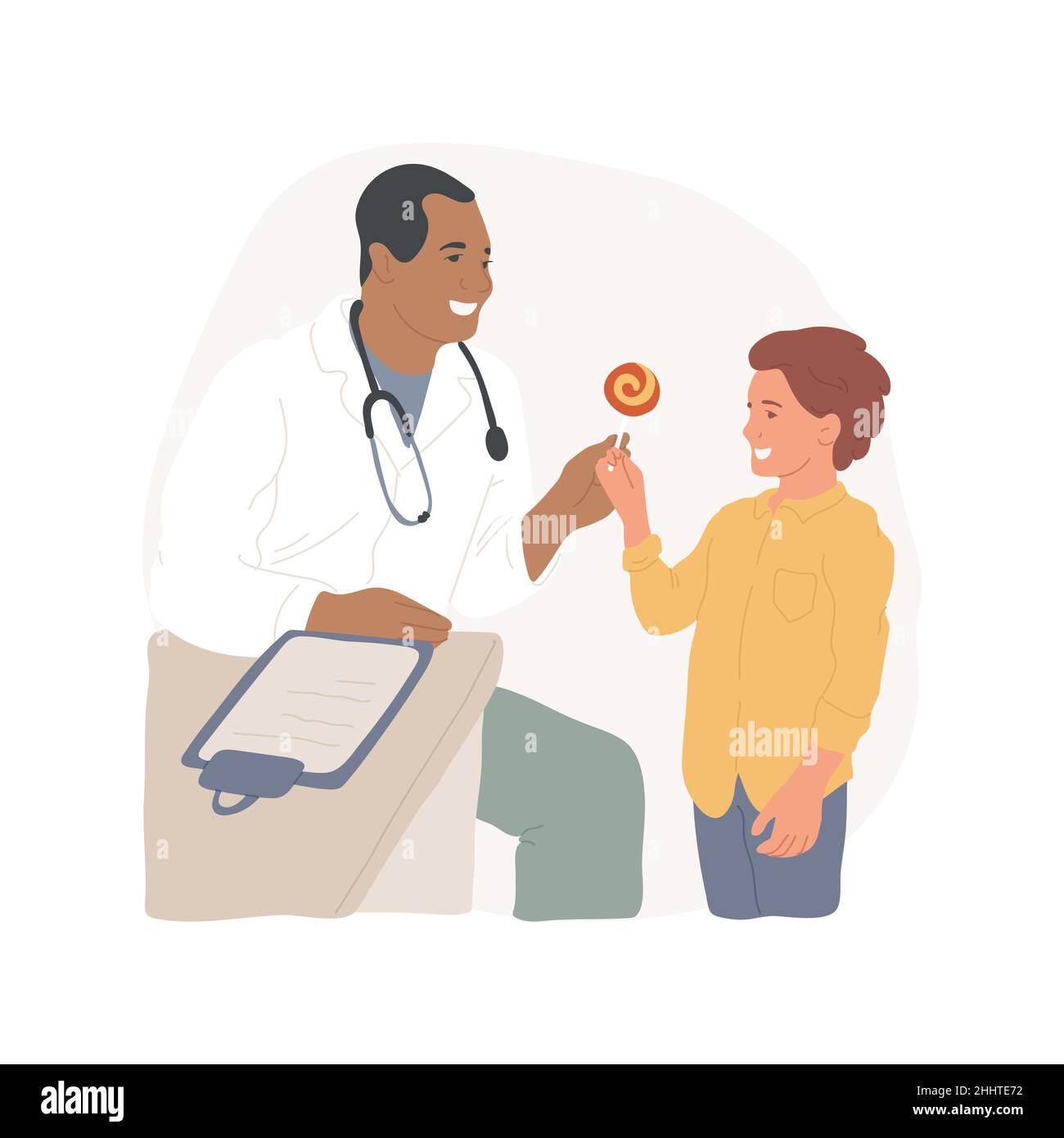 Arzt gibt Belohnung isoliert Cartoon Vektor Illustration. Arzt gibt ... Arzt gibt Belohnung isoliert Cartoon Vektor Illustration. Arzt gibt ...