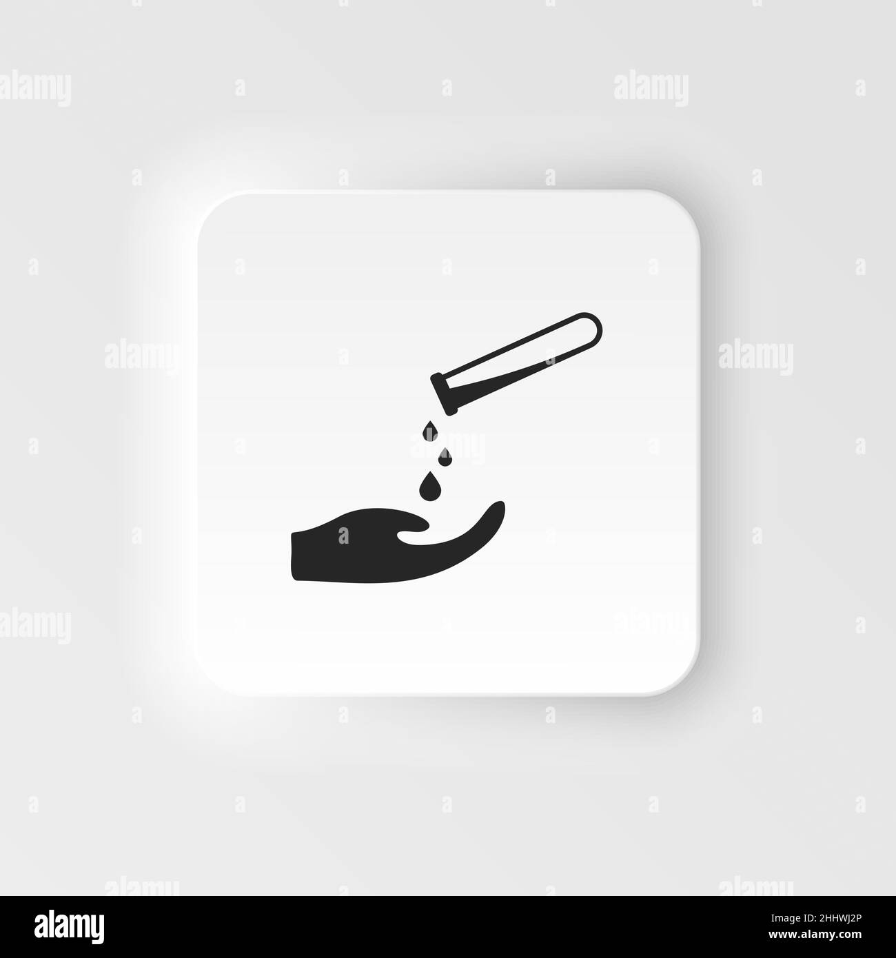 Internationale korrosive Klasse Symbole, Schwarz-Weiß-Warnung ...