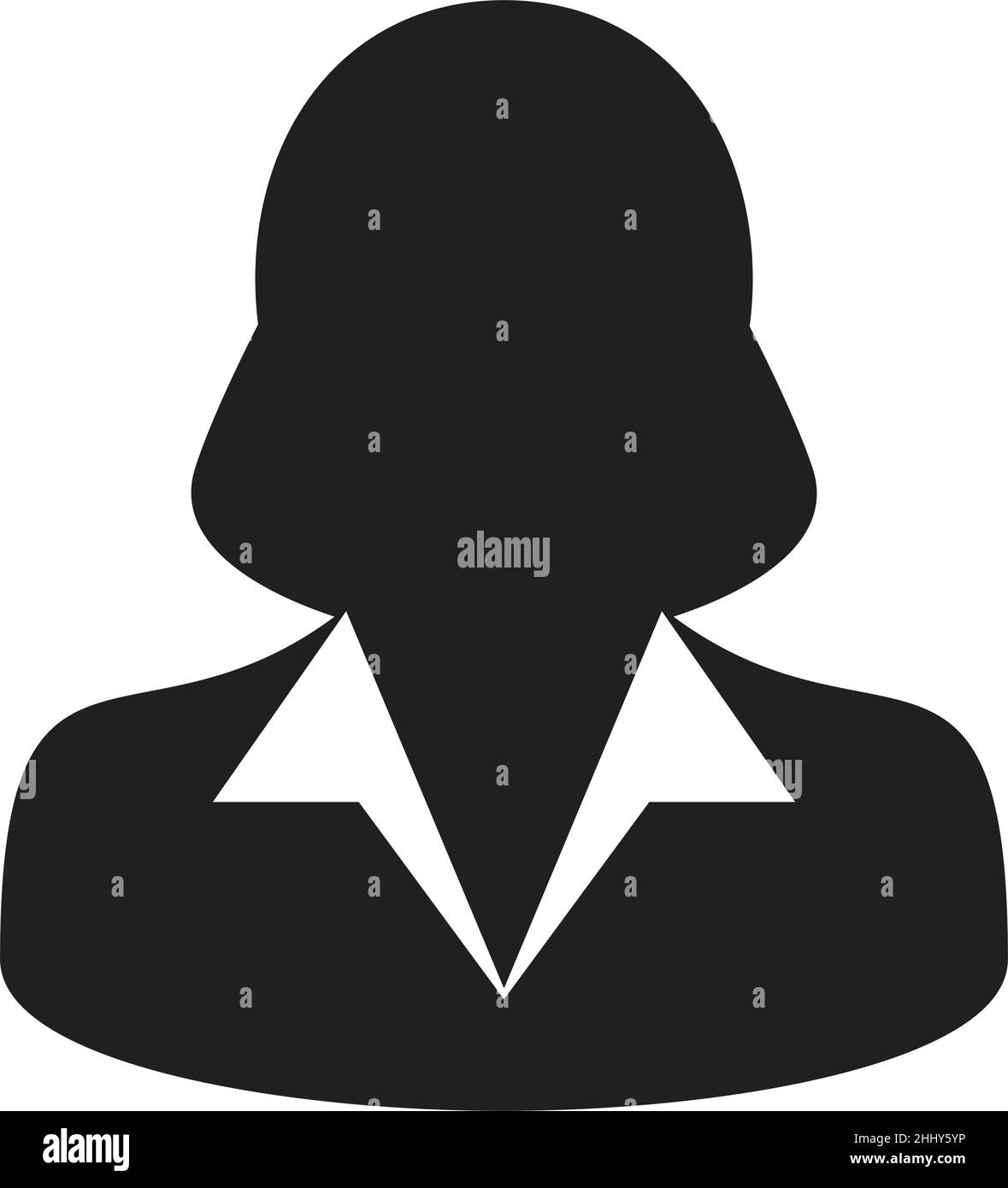 Berater Symbol Vektor weibliche Benutzer Person Profil Avatar Symbol ...