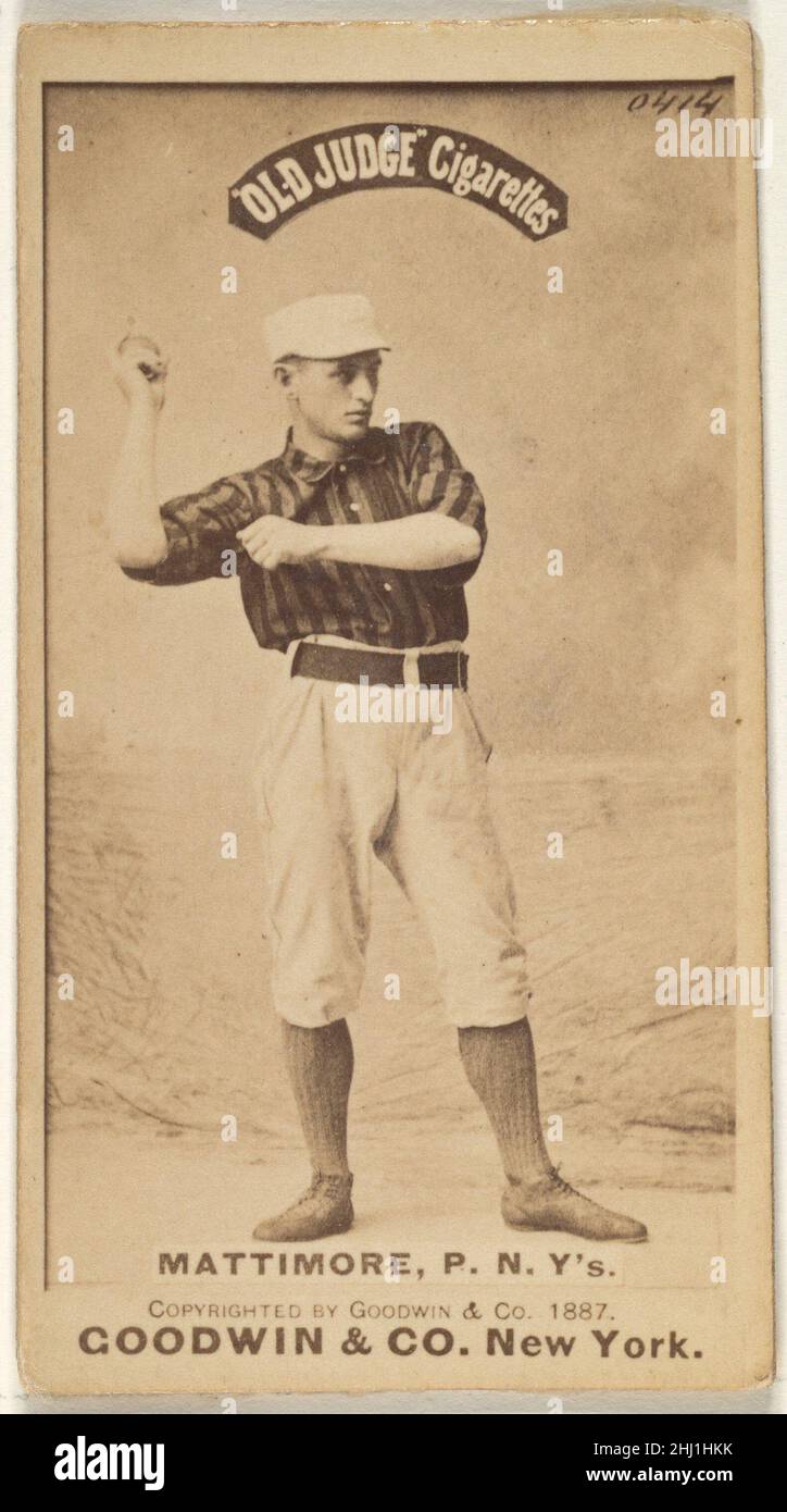 Michael 'Mike' Joseph Mattimore, Pitcher, New York, aus der Old Judge ...