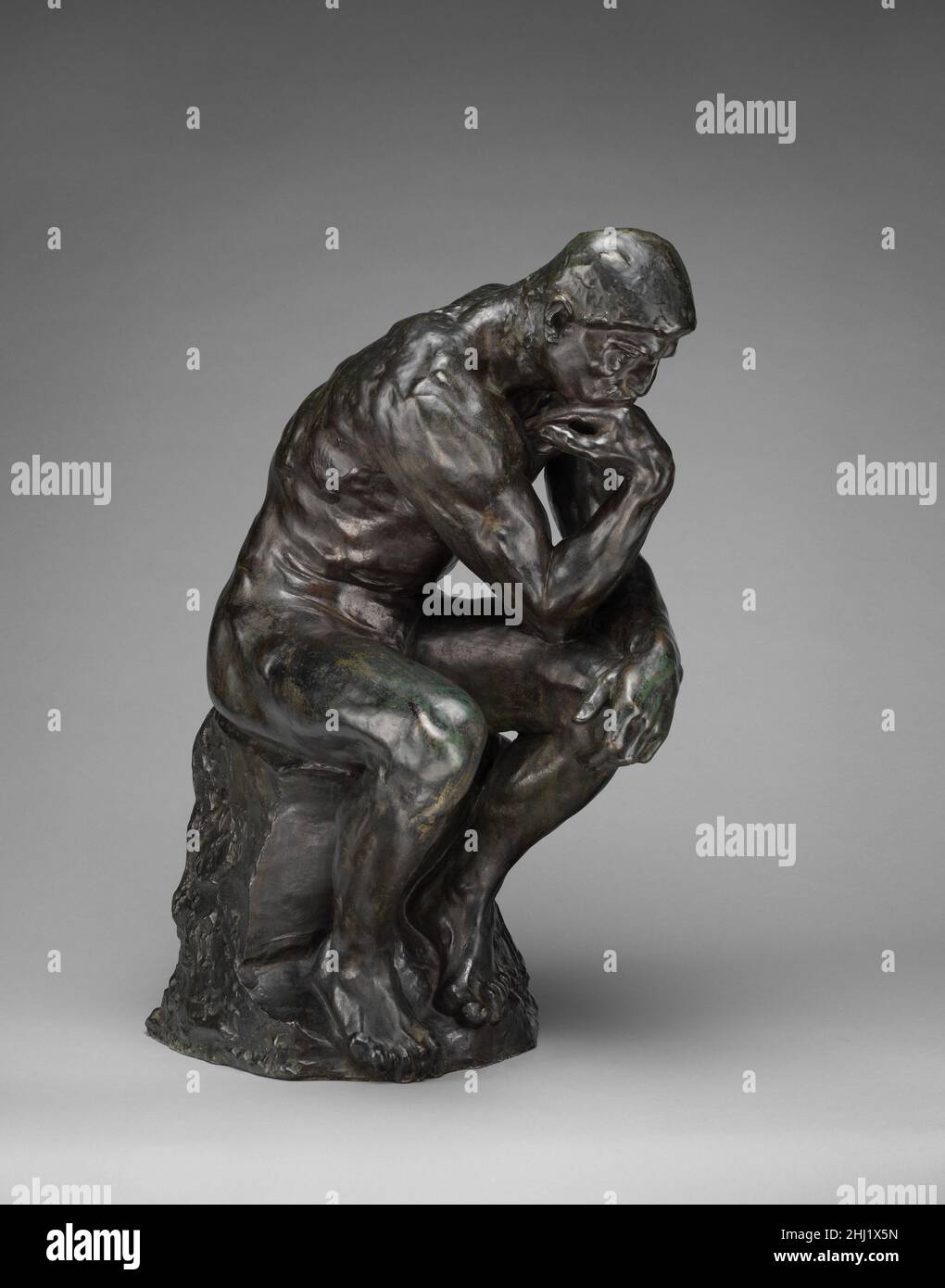 Der Denker modellierte ca. 1880, Guss ca. 1910 Auguste Rodin French der ...