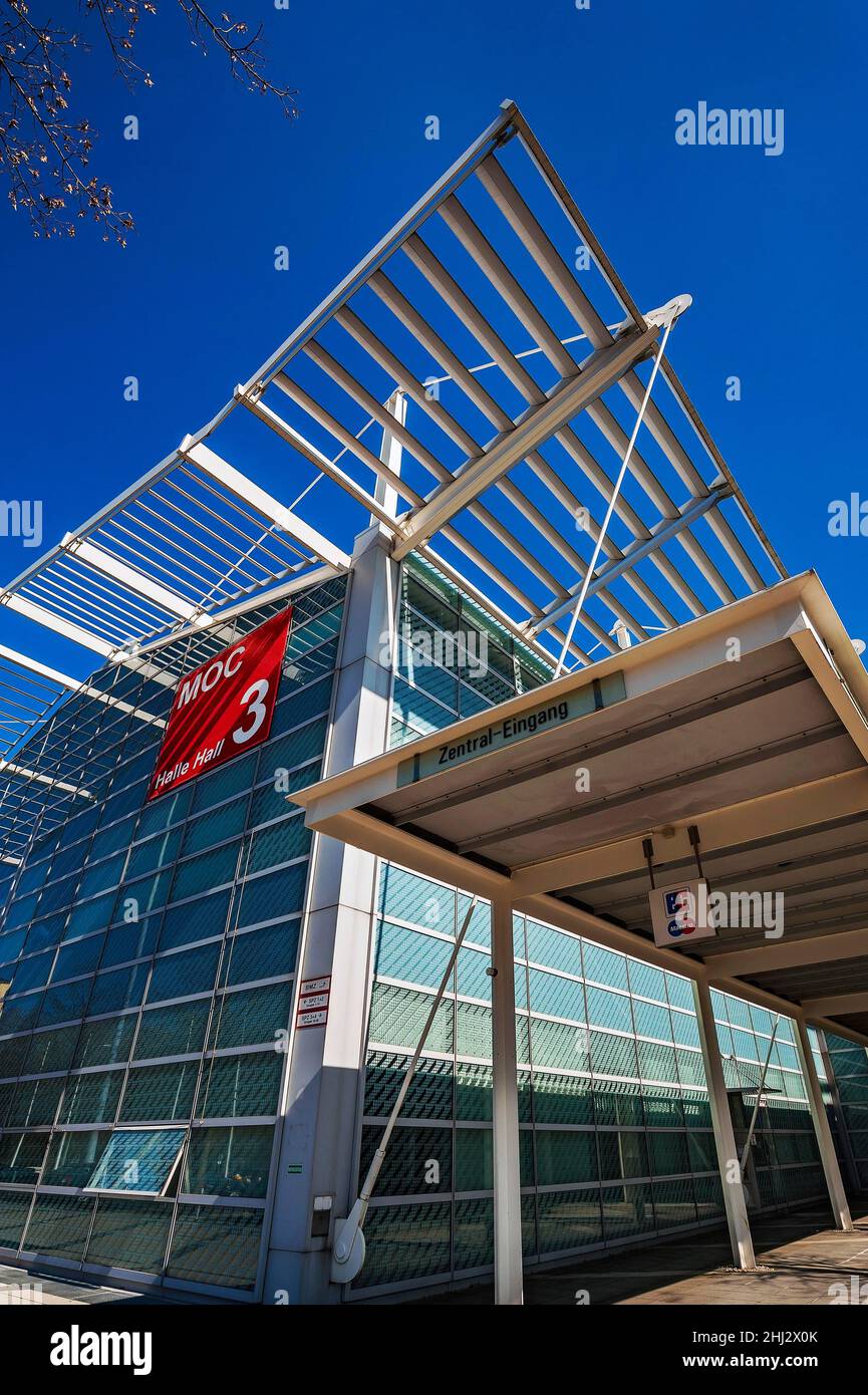 MOC, Event Center, Halle 3, zentraler Eingang, München, Bayern, Deutschland Stockfotografie - Alamy