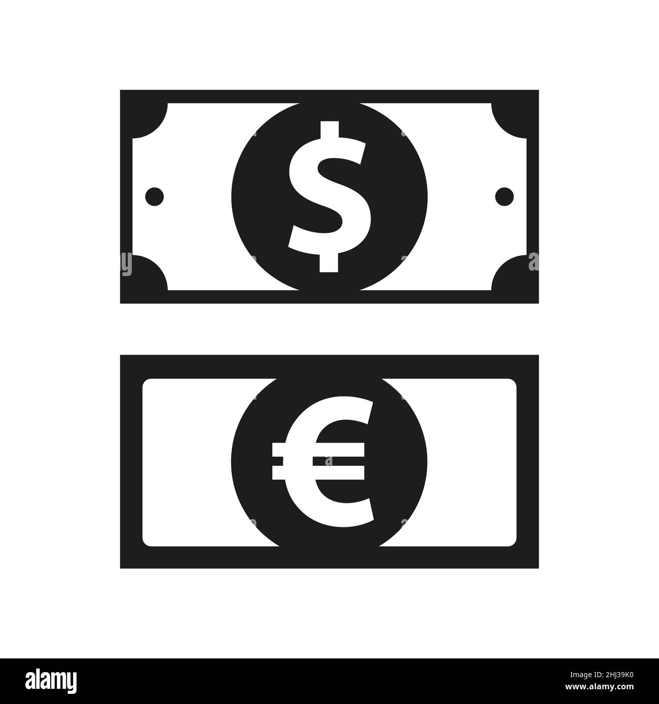 Auf euro banknoten Stock-Vektorgrafiken kaufen - Alamy