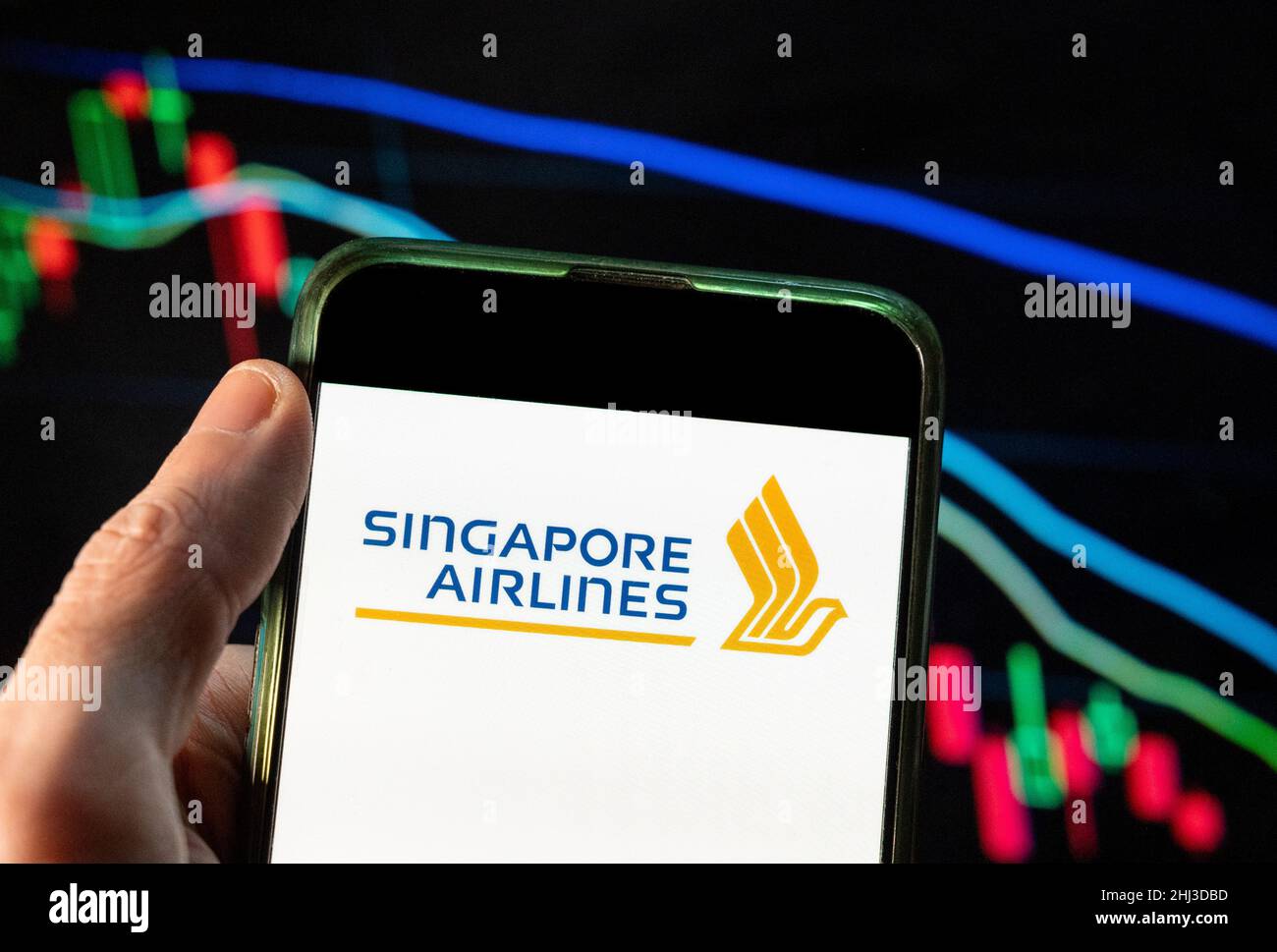 In dieser Abbildung ist das Logo der Fluggesellschaft Singapore ...