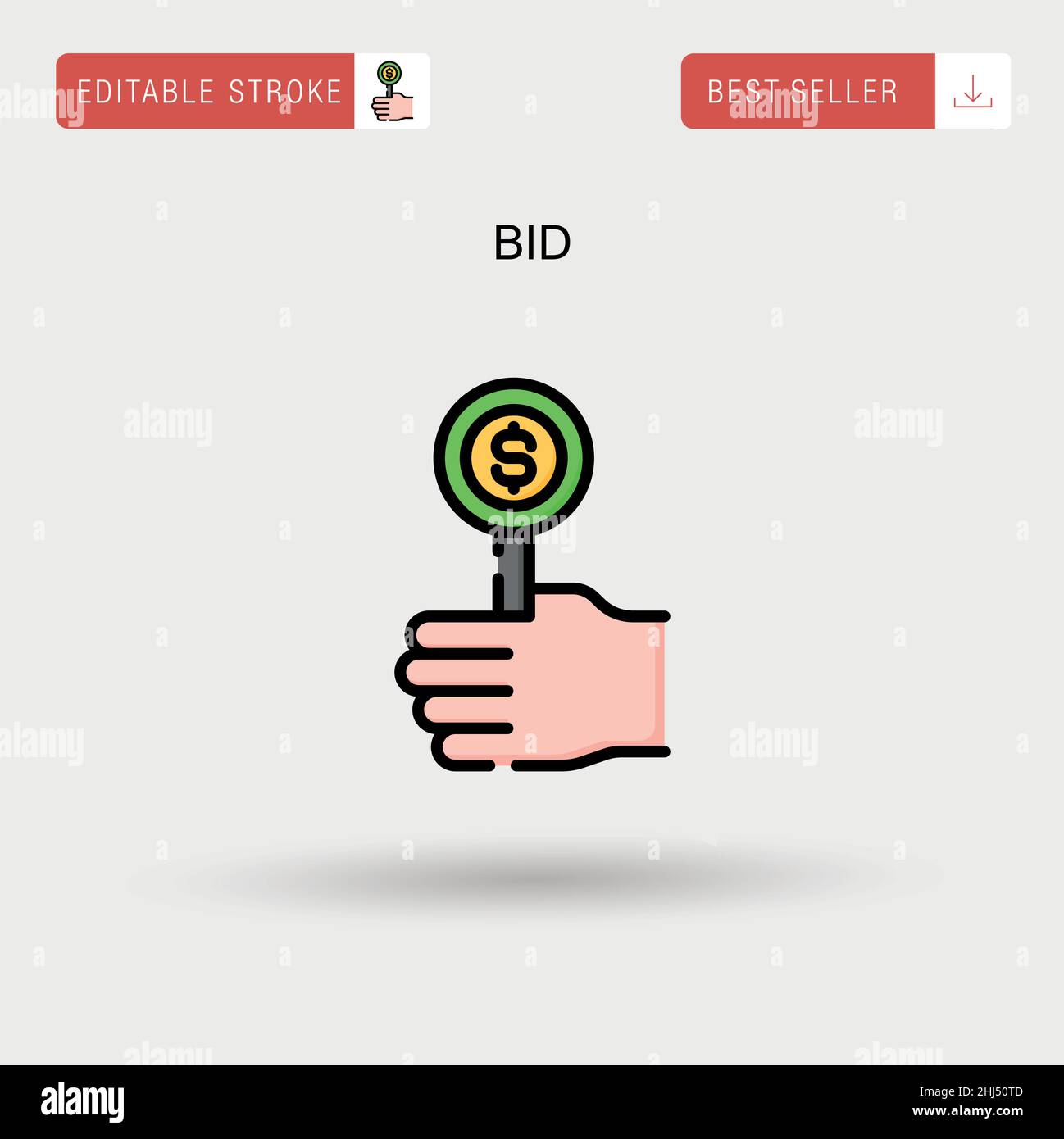 Gebot Stock-Vektorgrafiken kaufen - Alamy