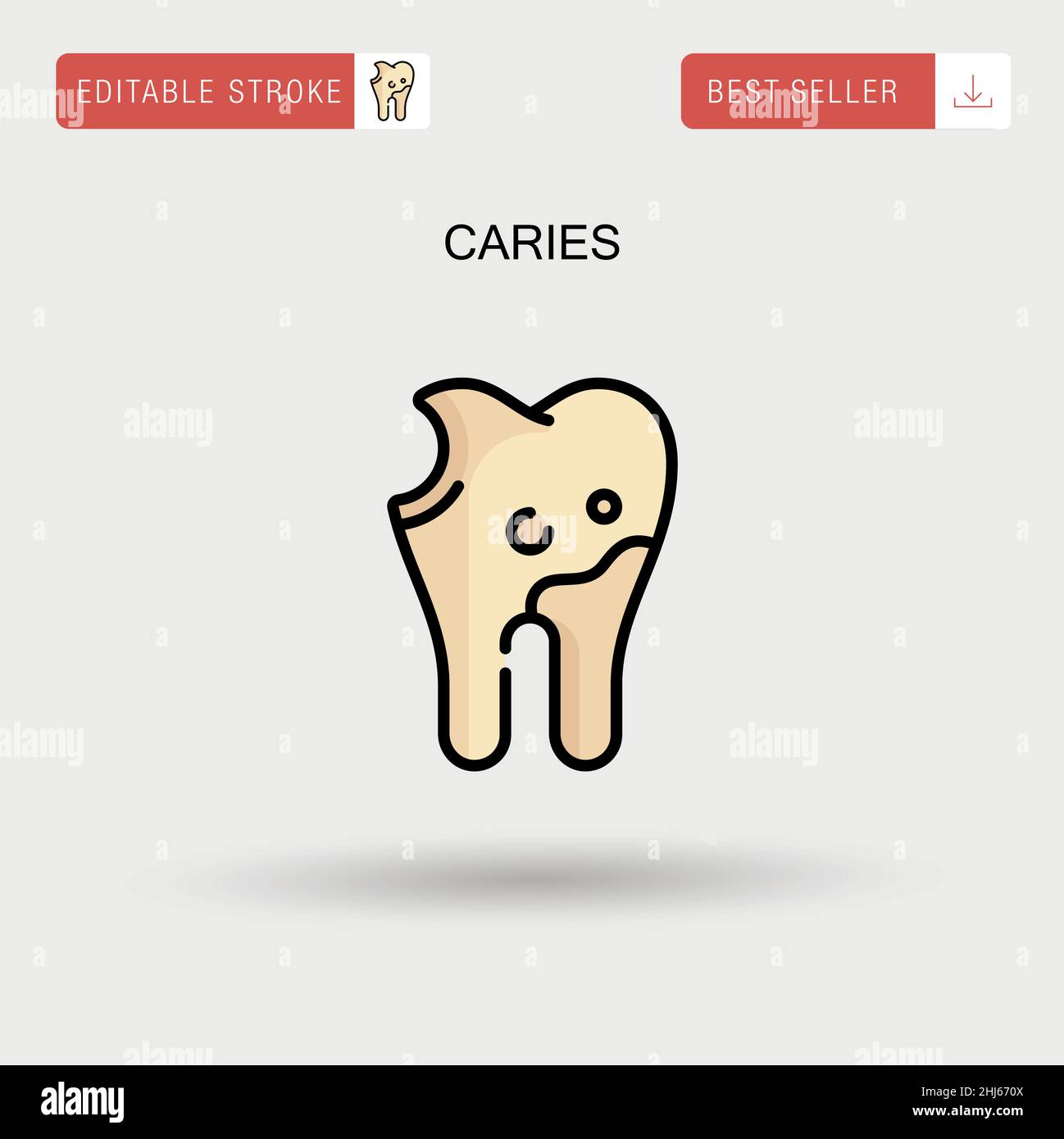 Dentin Karies Stock-Vektorgrafiken kaufen - Alamy