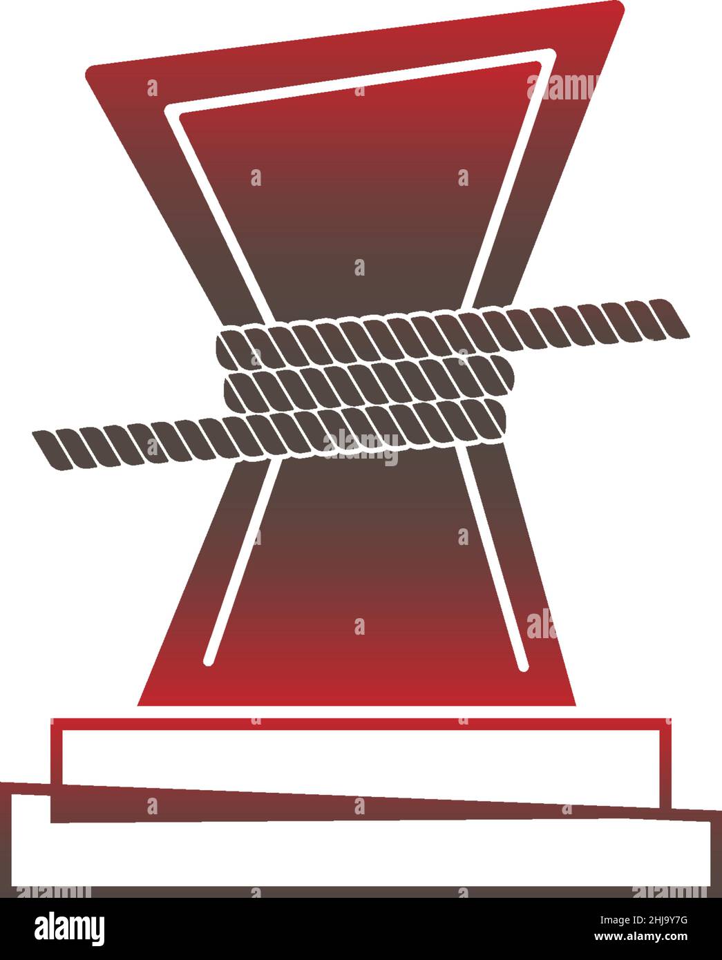 Seil Symbol Logo Design Vorlage Illustration Vektor Stock-Vektorgrafik ...