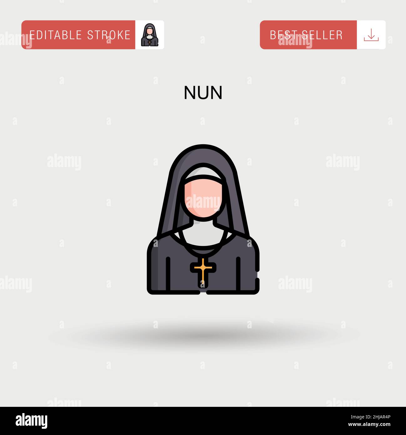 Kloster nonne Stock-Vektorgrafiken kaufen - Alamy