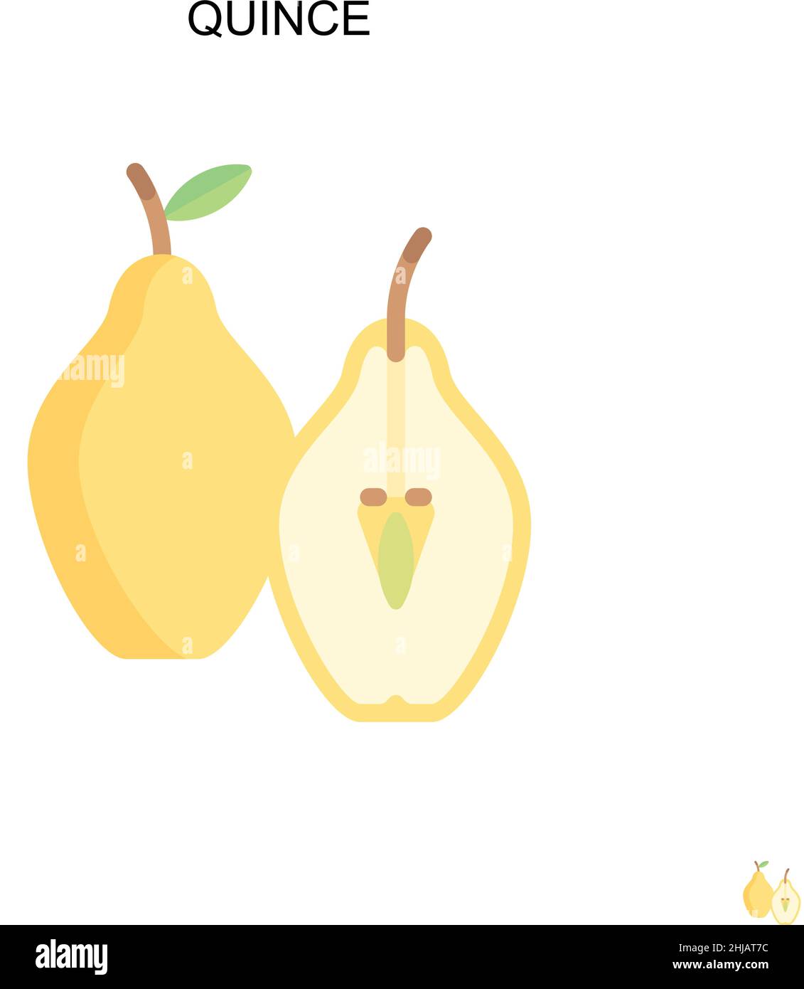 Einfaches Vektorsymbol Quitte. Illustration Symbol Design-Vorlage für ...
