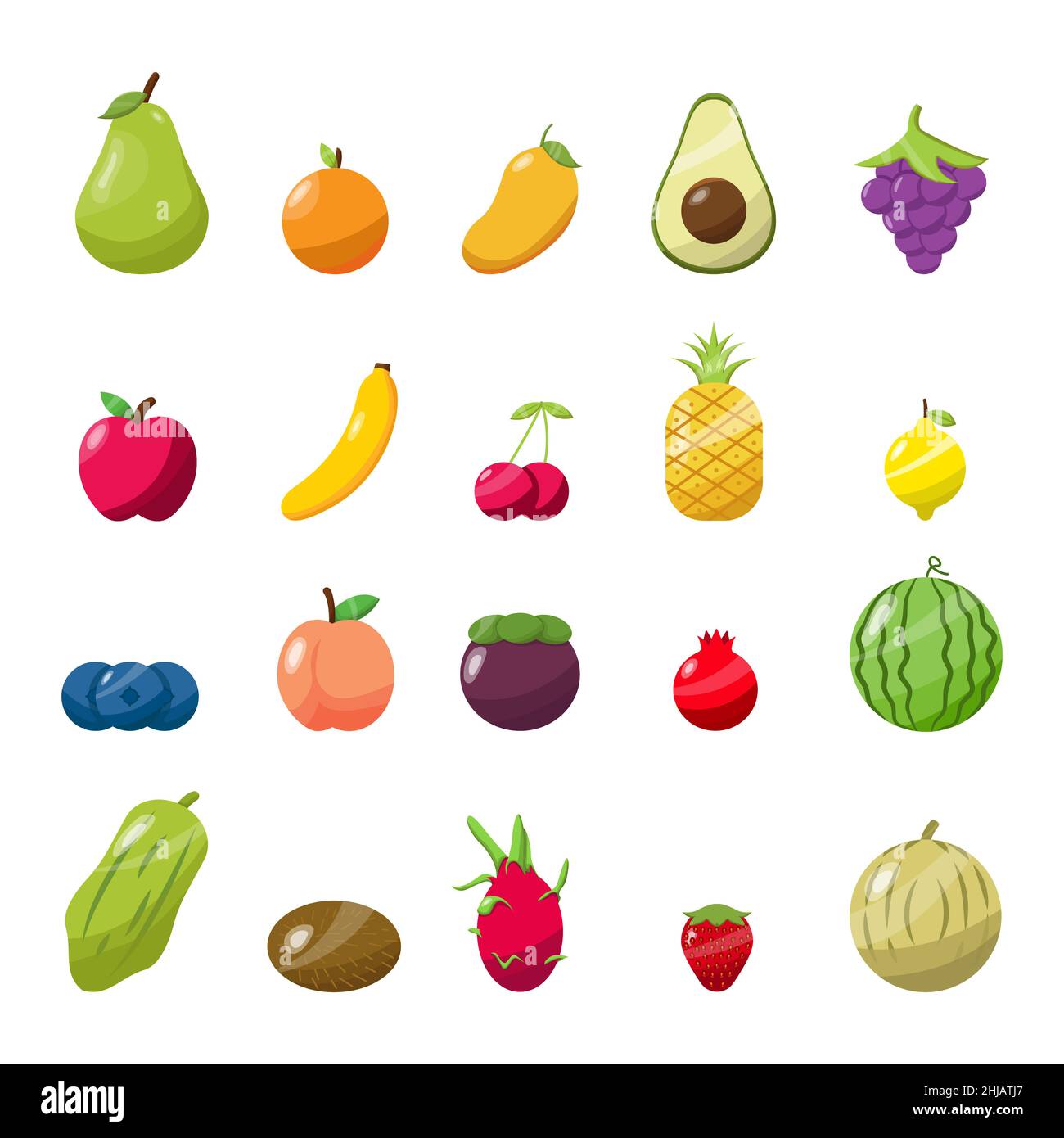 Melon fruit cartoon illustration Stock-Vektorgrafiken kaufen - Alamy