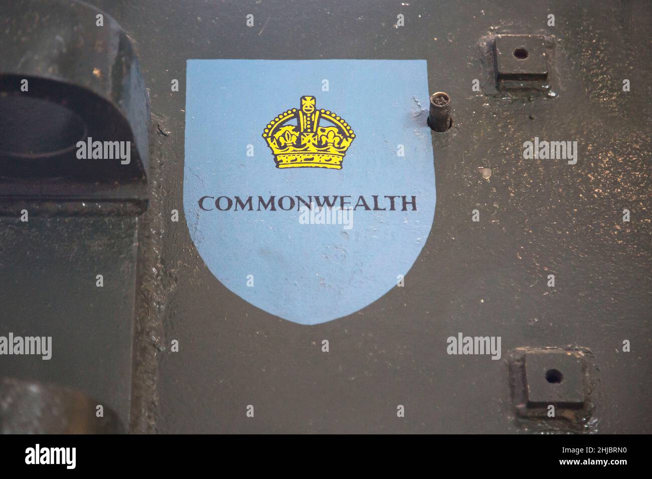 Das Formationsfeld der Commonwealth Division von 1st auf einem ...