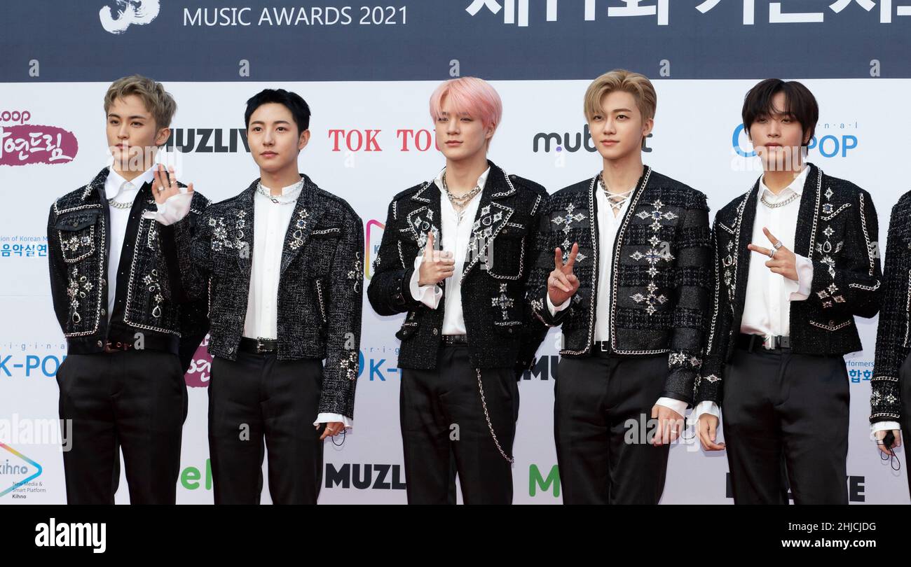 27. Januar 2022 - Seoul, Südkorea : die südkoreanische K-Pop-Boys ...