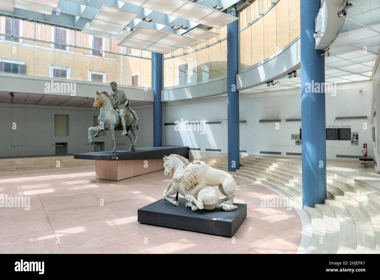 Rom, Italien, Kapitolinische Museen, Marcus Aurelius Exedra Neue große ...