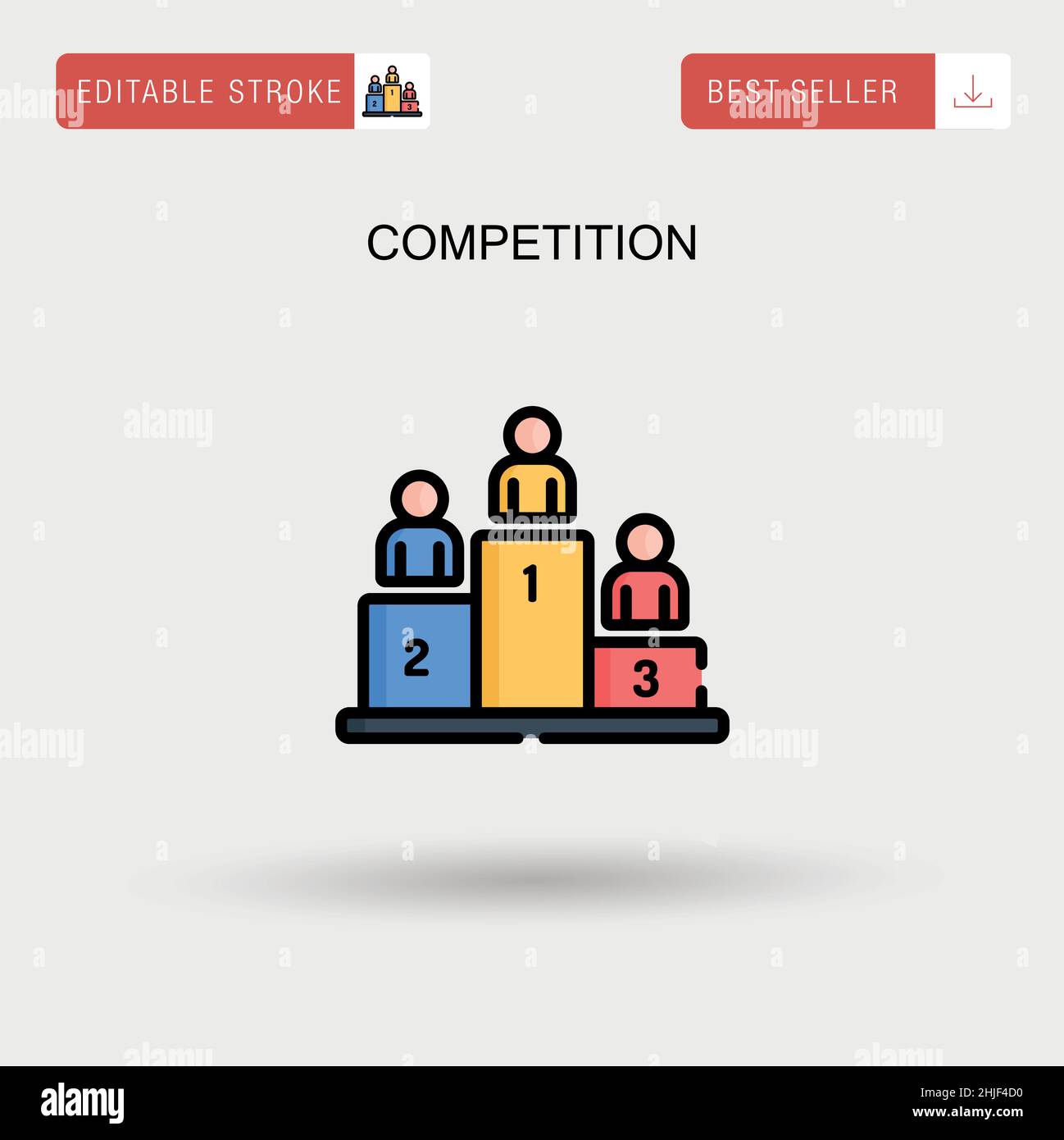 Competition Simple Vektor-Symbol Stock-Vektorgrafik - Alamy