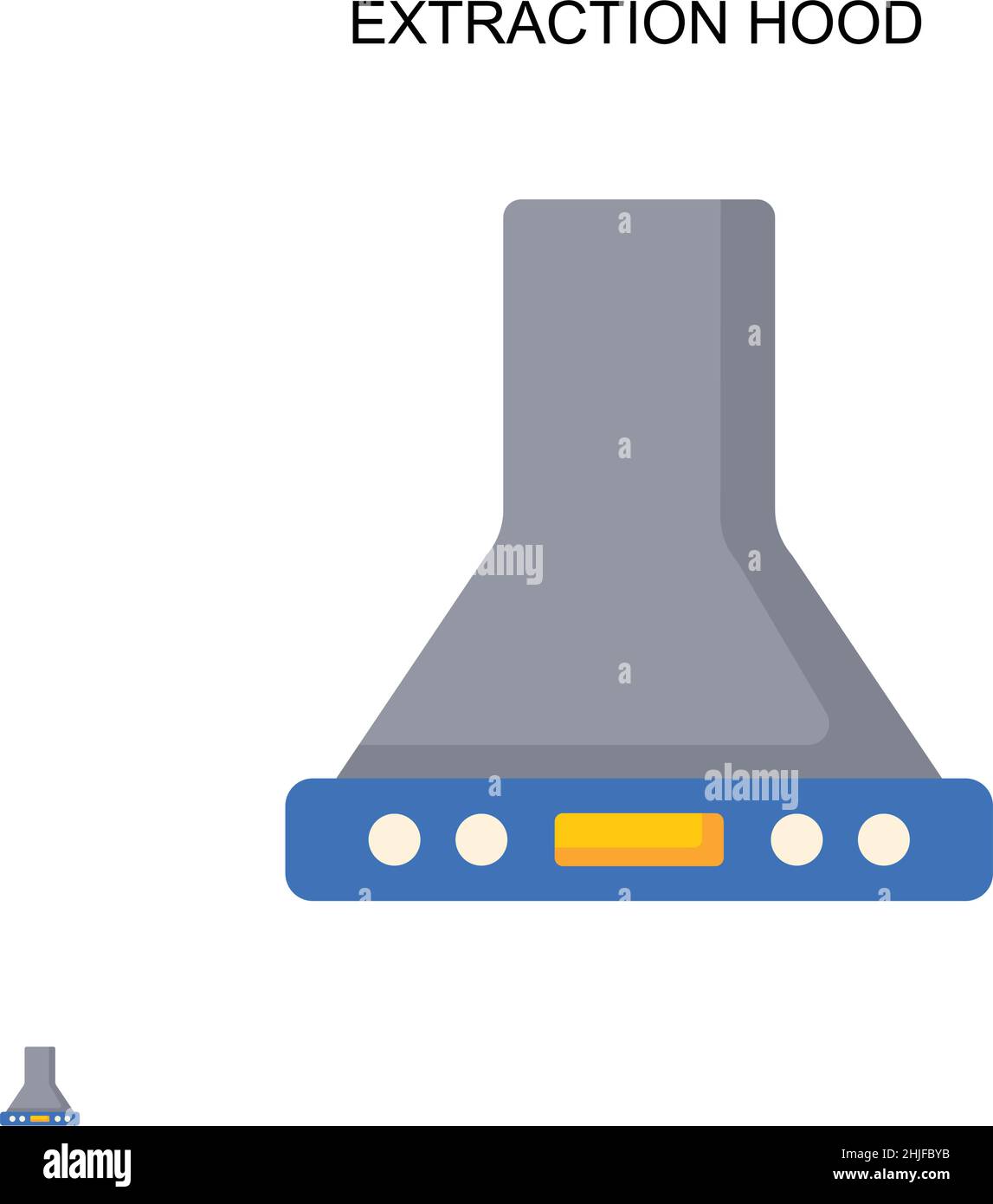 Einfaches Vektorsymbol für Absaughaube. Illustration Symbol Design ...