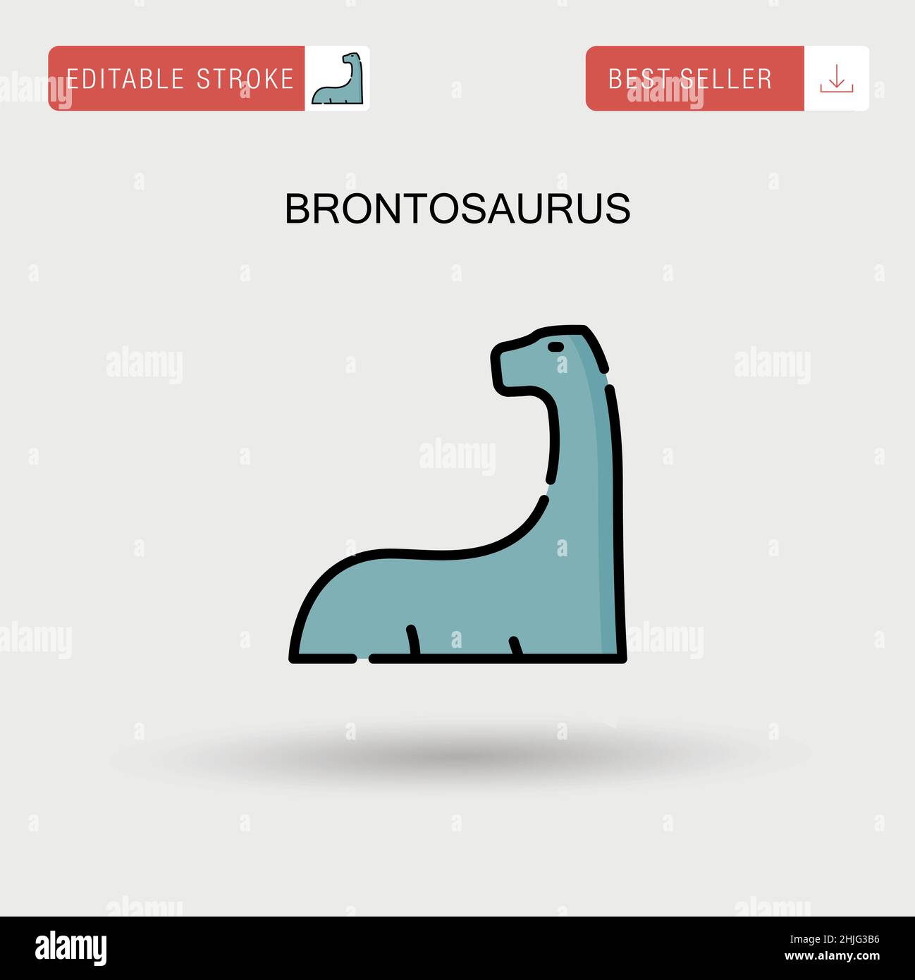 Brontosaurus Zeichnen Stockfotos und -bilder Kaufen - Alamy