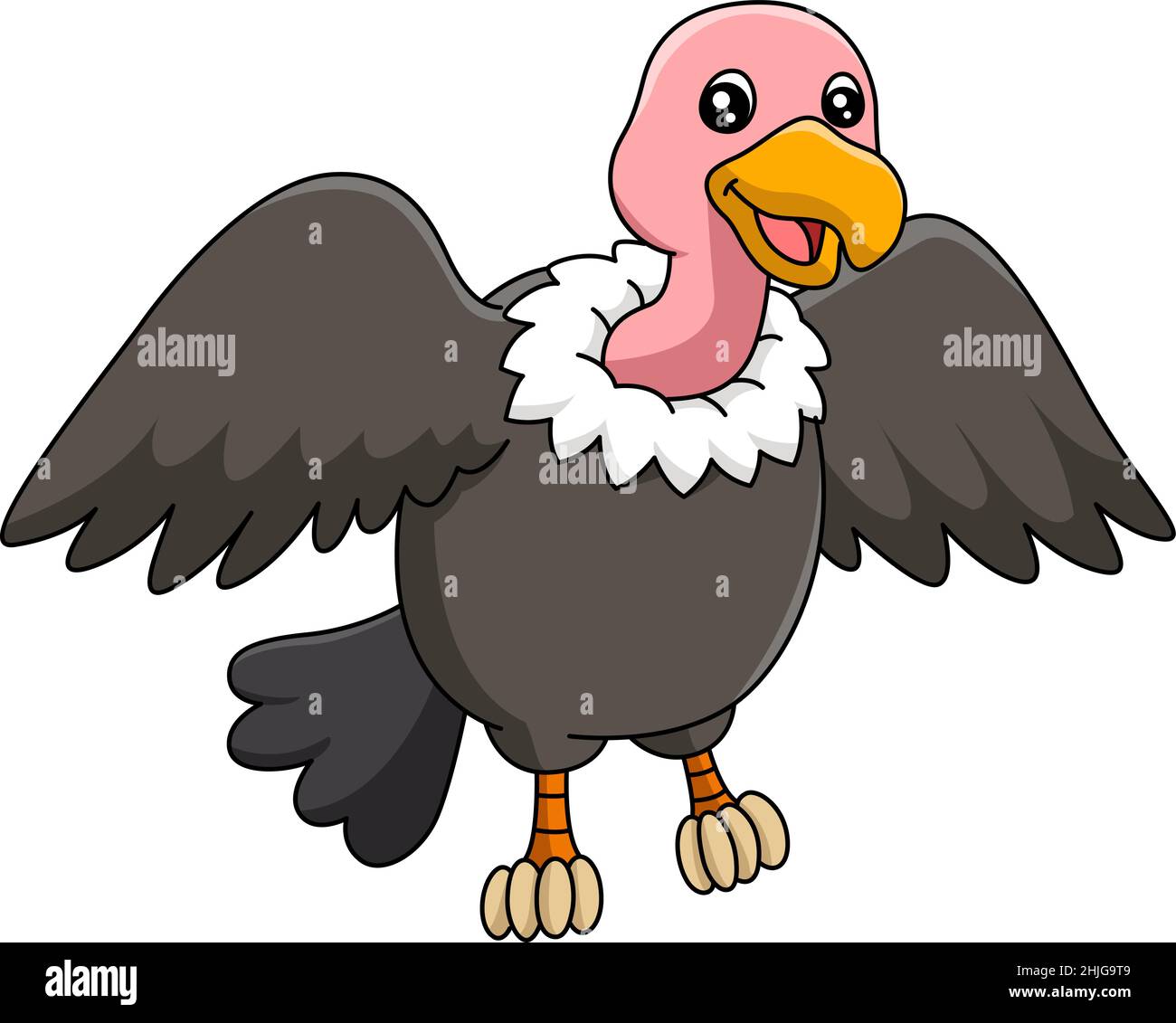 Geier Cartoon Clipart Vektor Illustration Stock-Vektorgrafik - Alamy