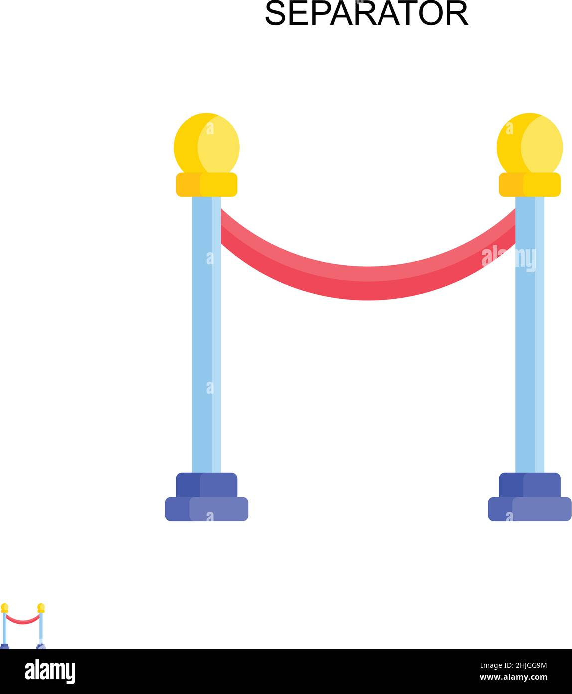 Einfaches Vektorsymbol für Trennzeichen. Illustration Symbol Design ...